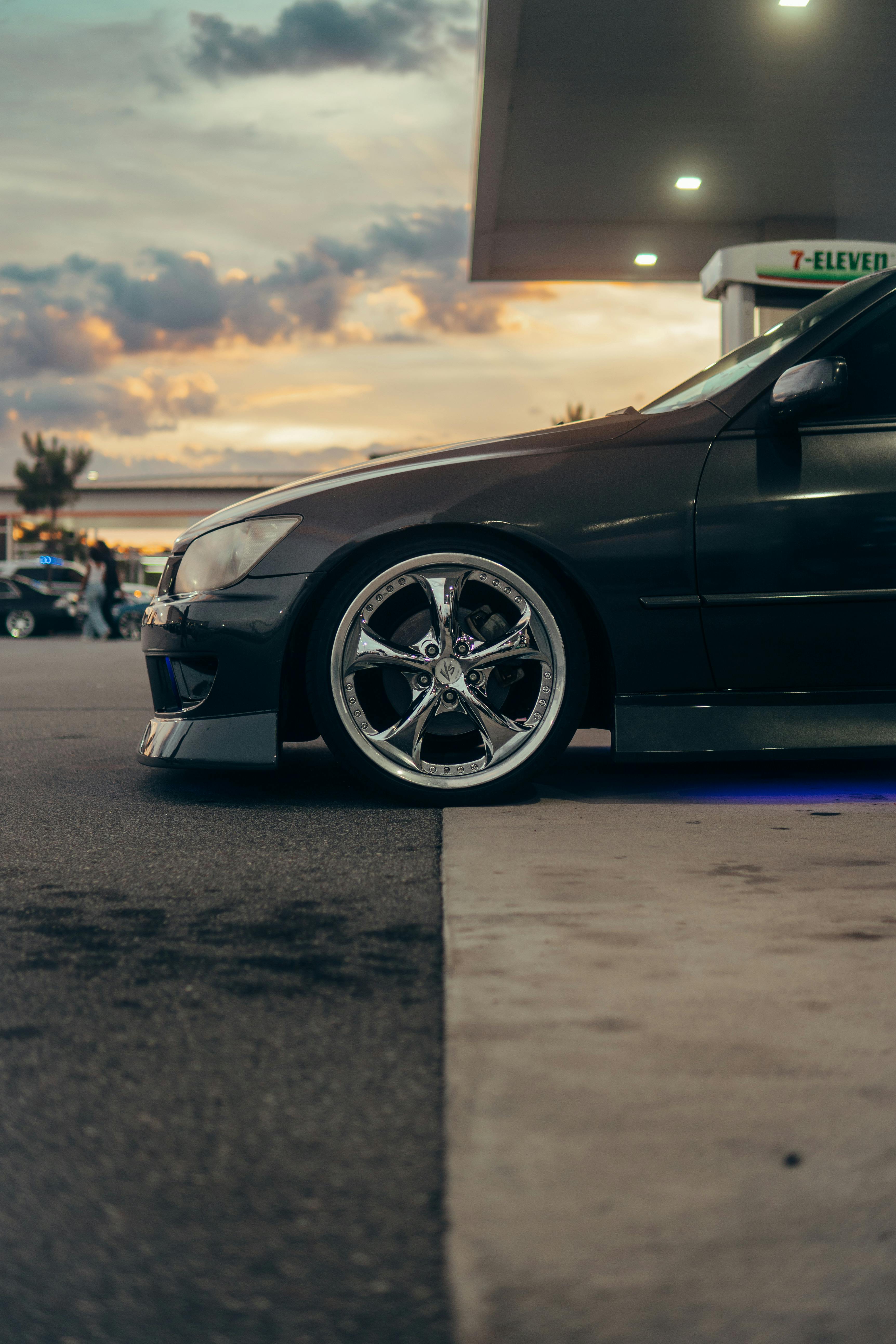 Black Lexus IS 300 with Neon Light · Free Stock Photo
