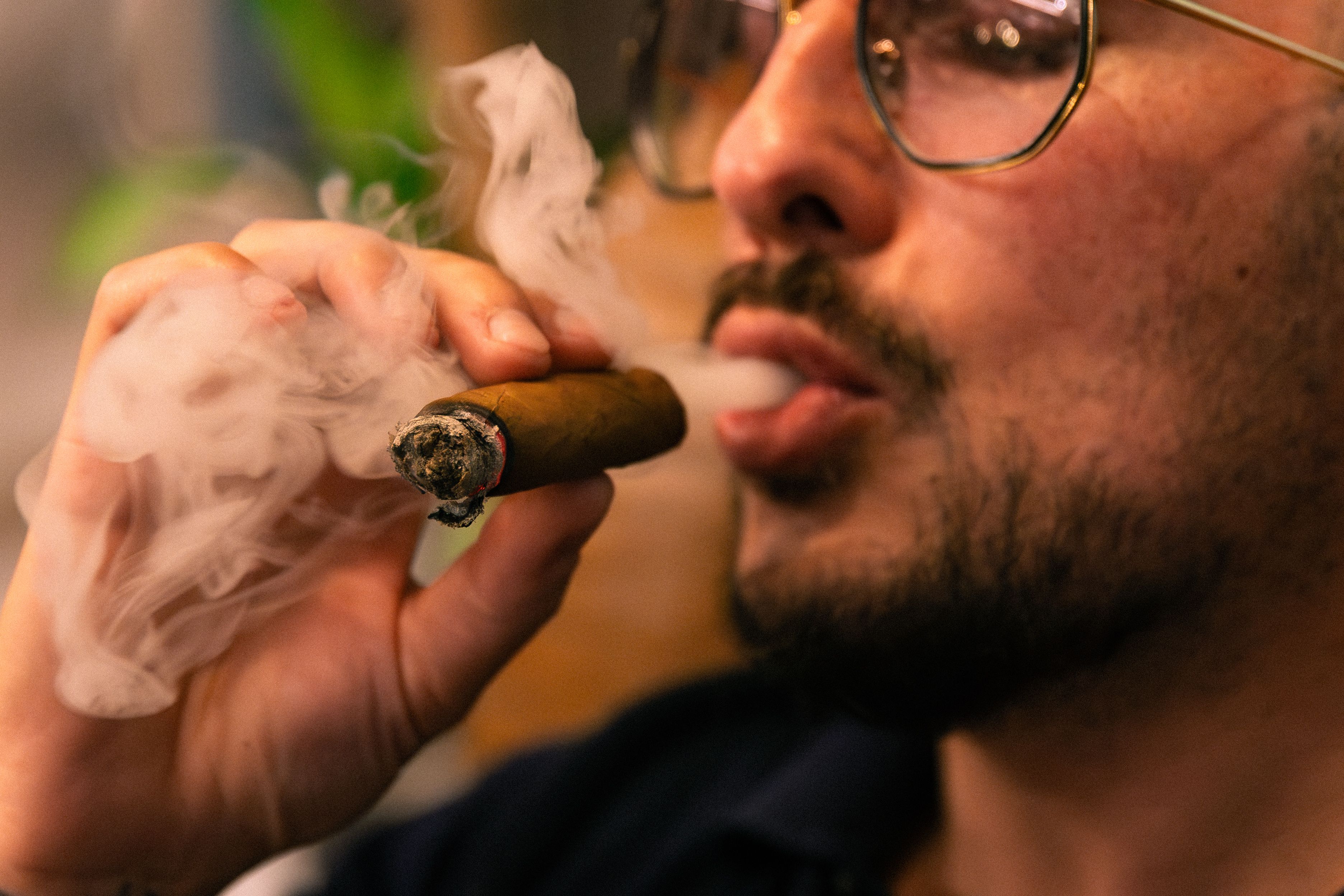 Man Smoking Cigar · Free Stock Photo