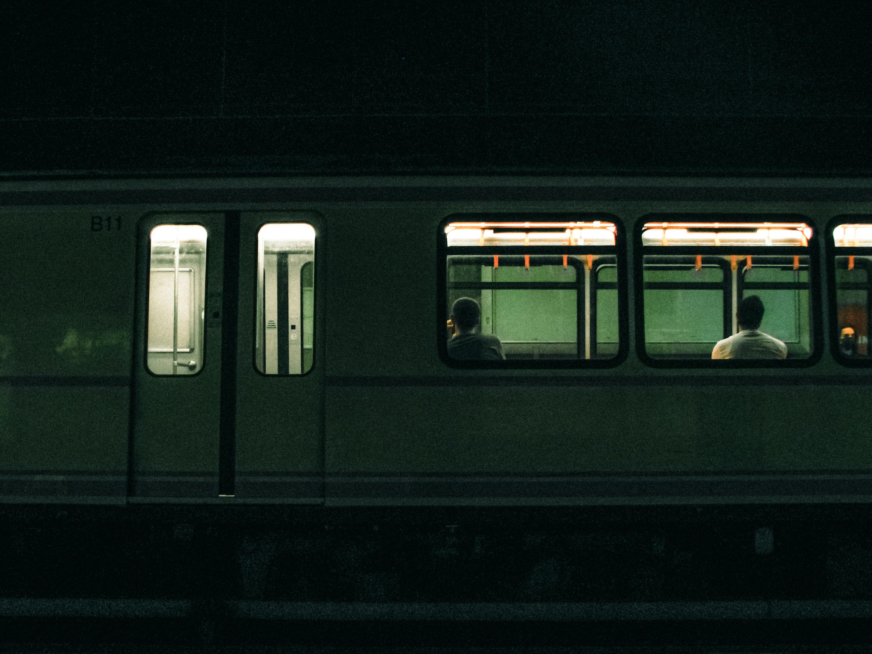 People Sitting Inside a Train Photographed from the Outside · Free ...
