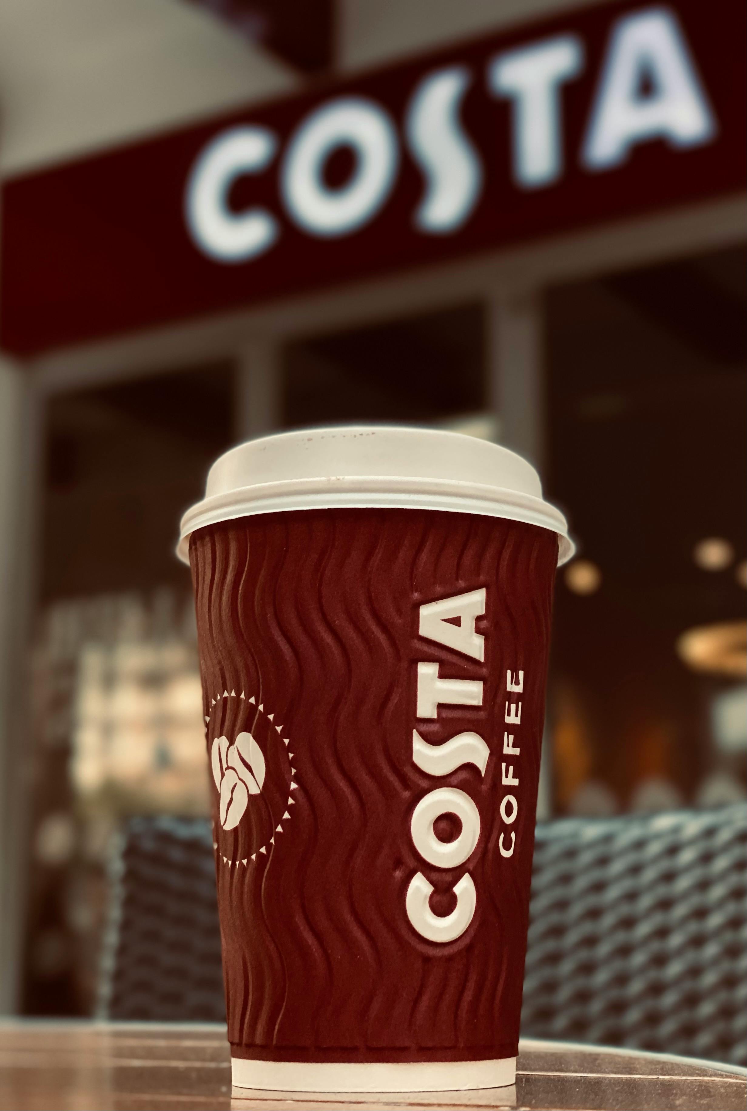 Costa coffee - coffee cup mockup · Free Stock Photo