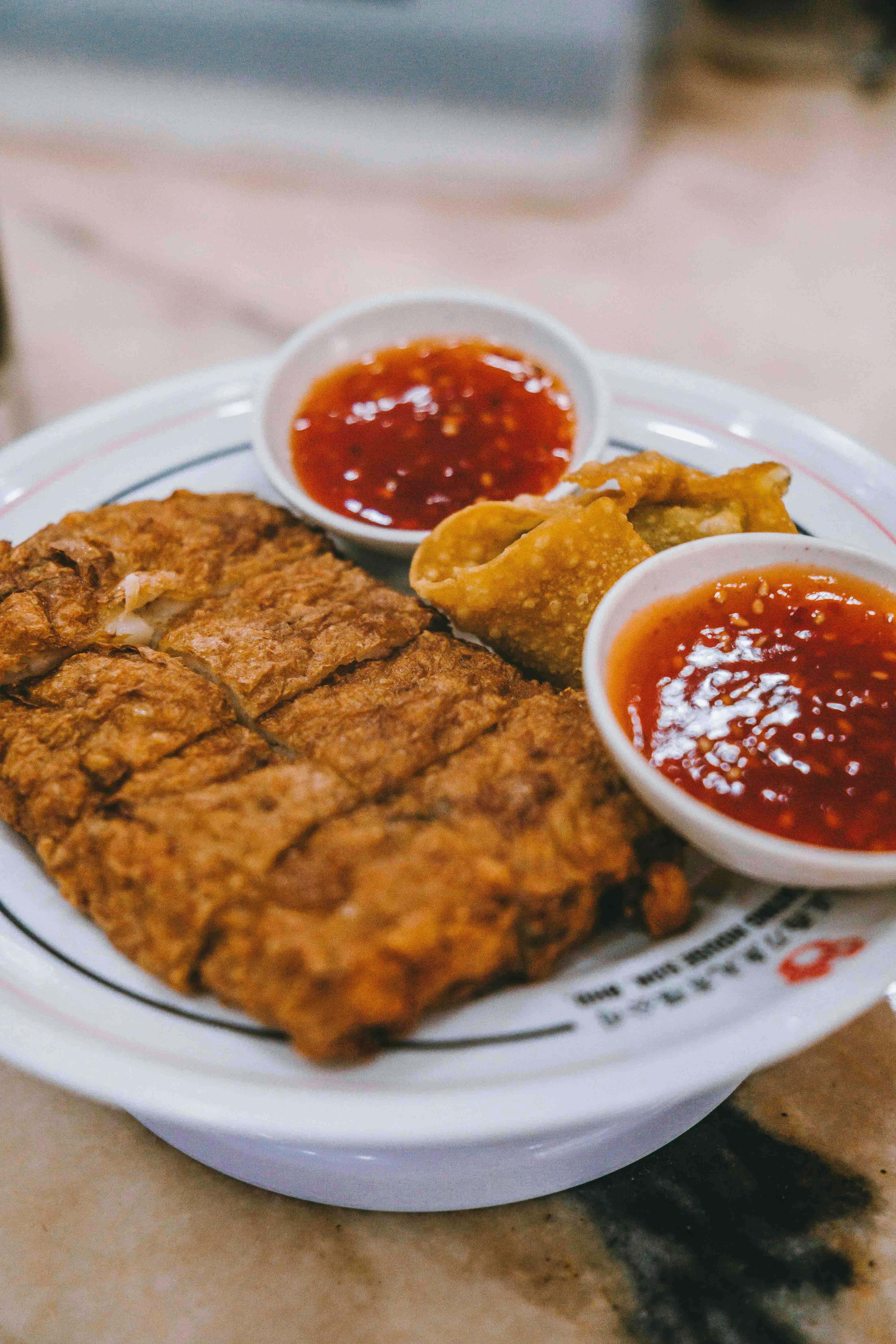 Close-up of a Deep Fried Dish Served with Sauce · Free Stock Photo