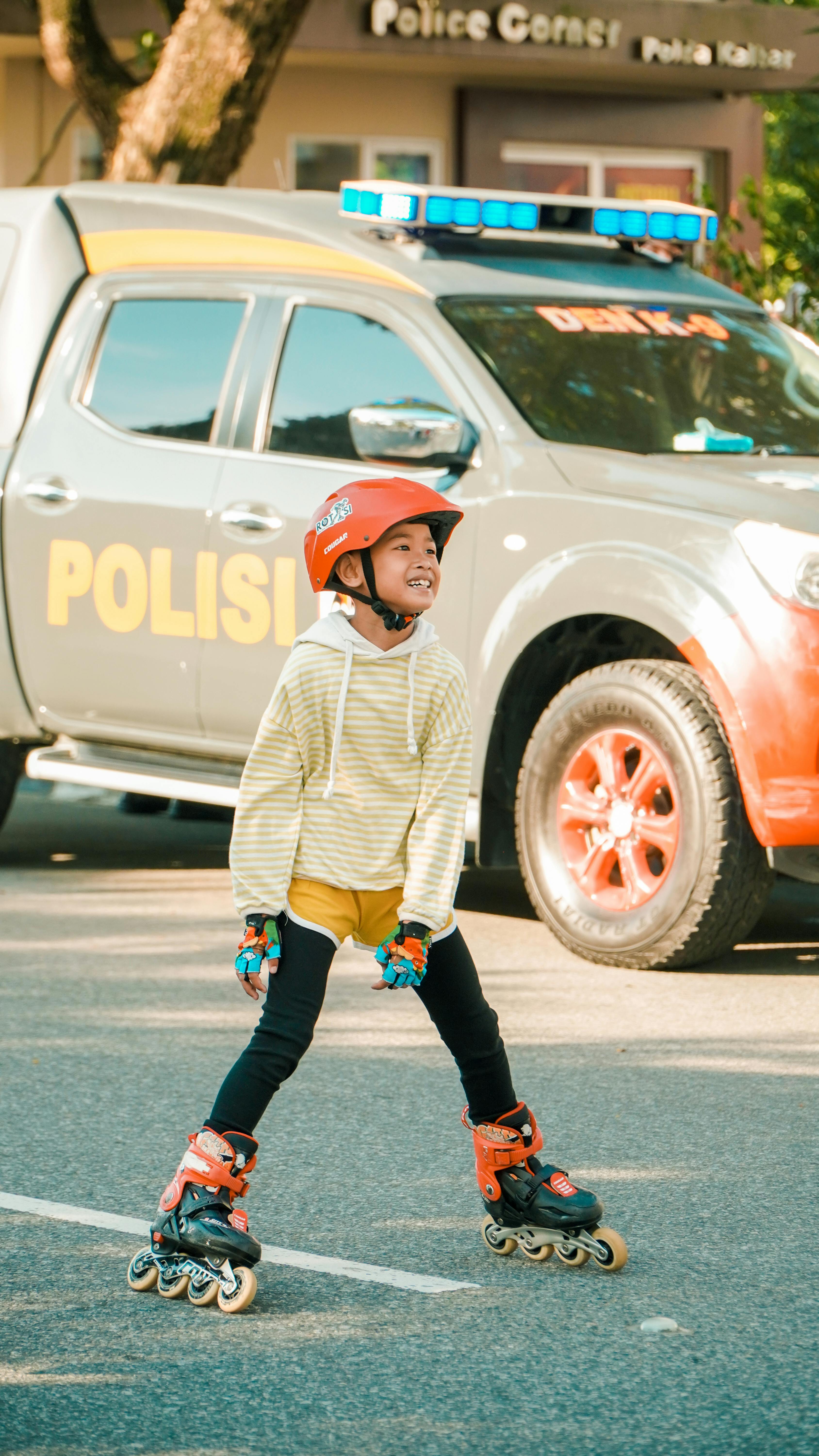 Boy Inline skating on the Street · Free Stock Photo