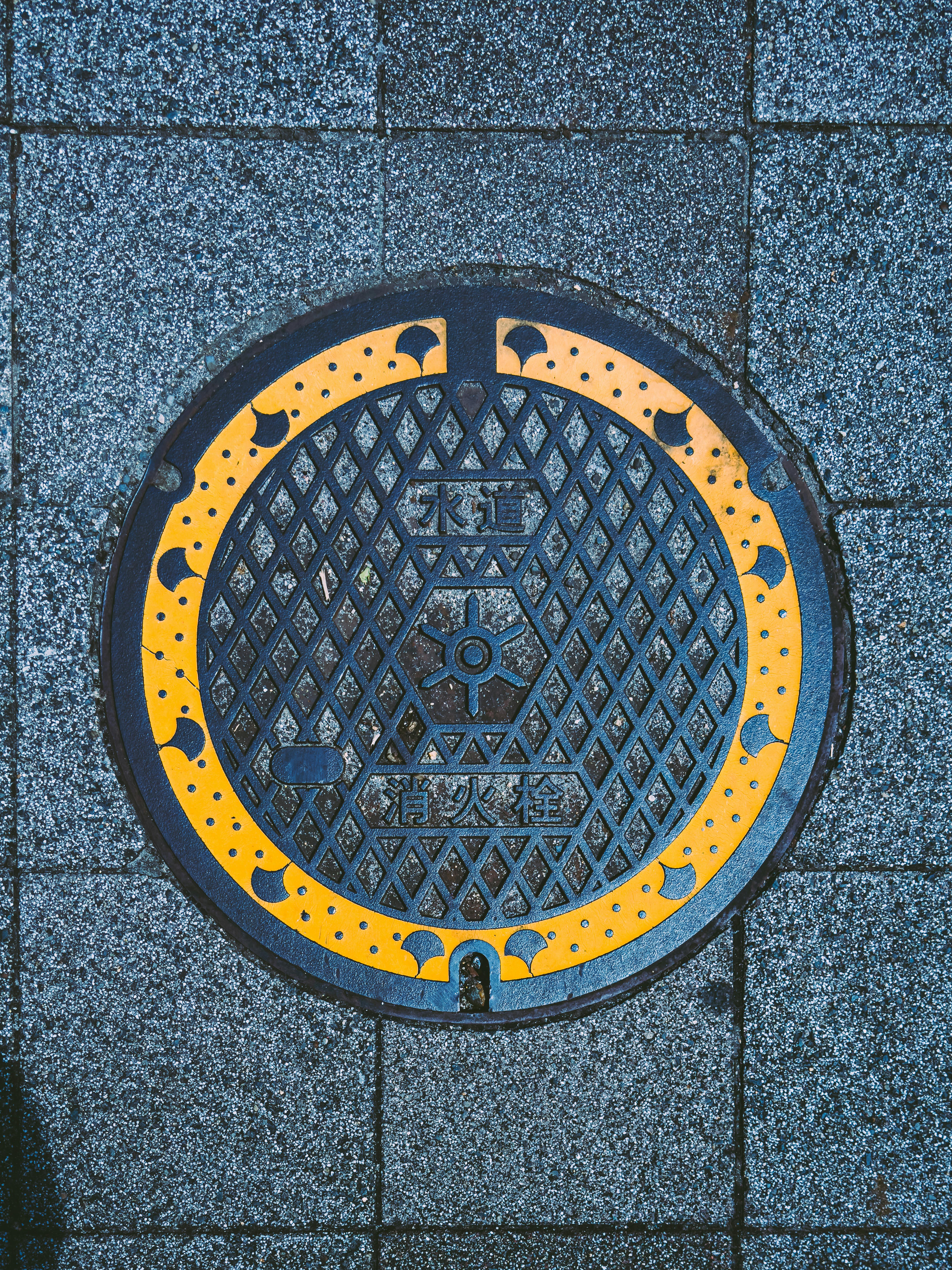 Close-up of a Manhole in the Pavement · Free Stock Photo