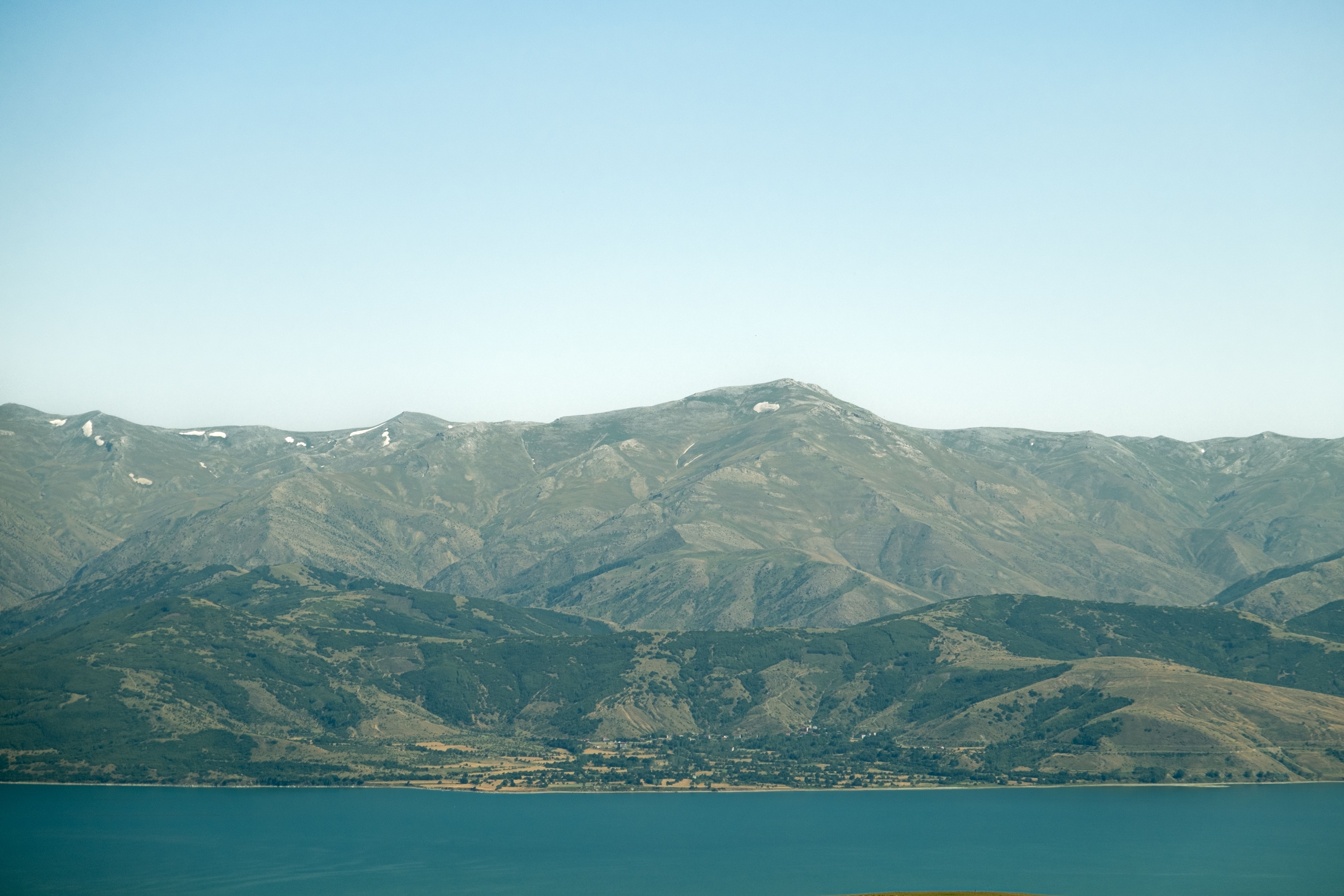 Aerial View of Lake Van and the Mountains · Free Stock Photo