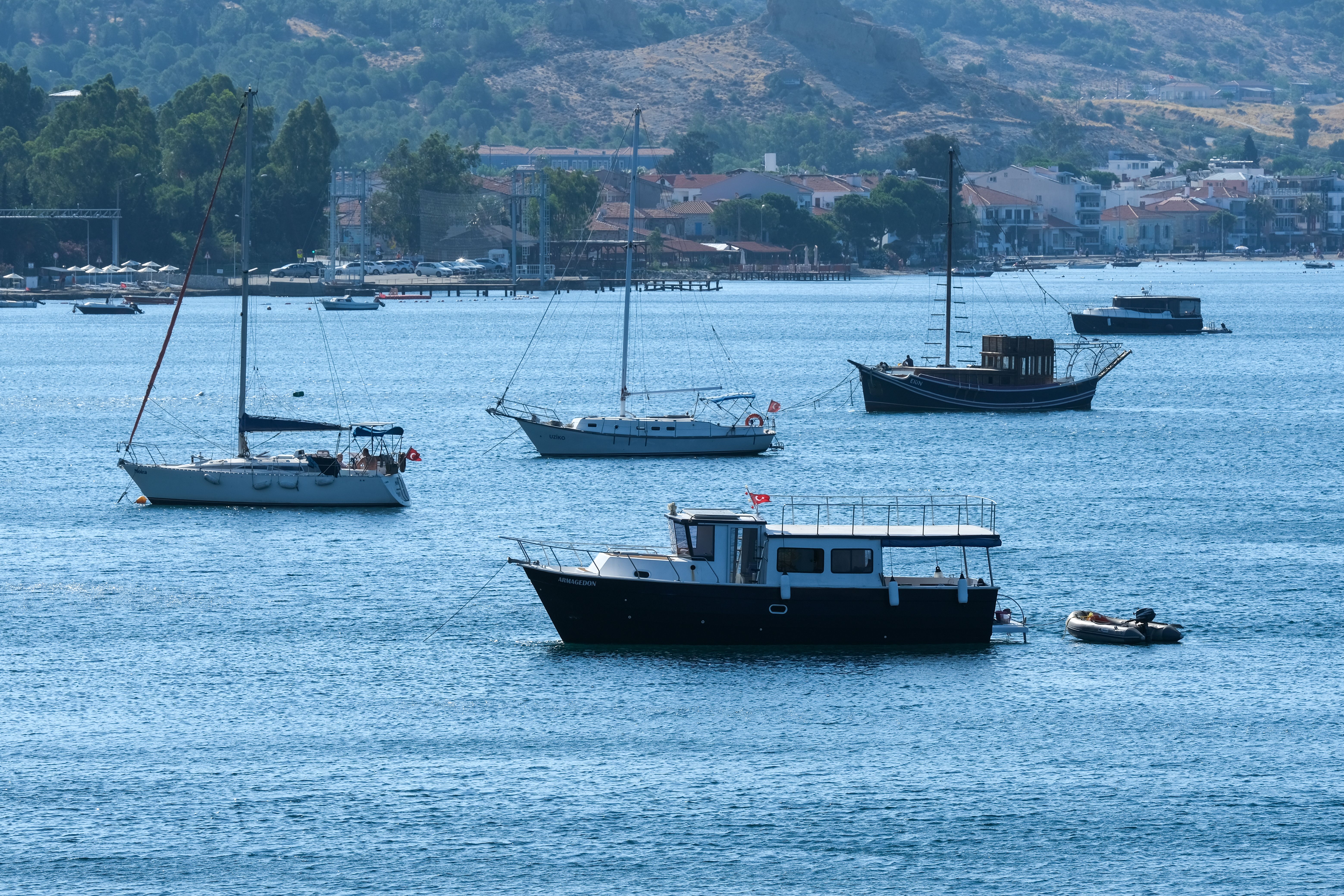 Motorboats on Sea Coast in Turkey · Free Stock Photo
