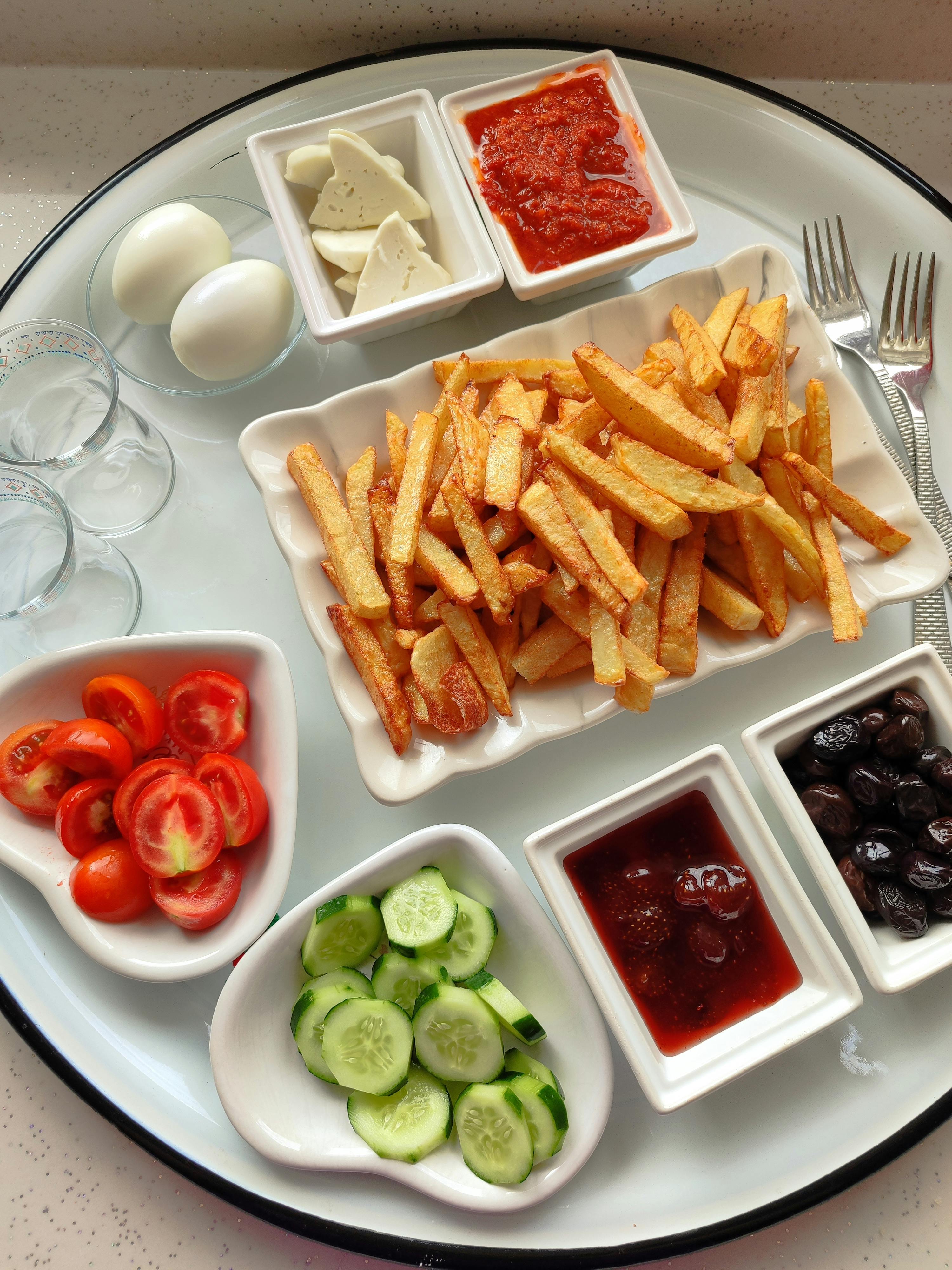 Photo gratuite de appétissant, assiette végétarienne, brunch, buffet ...