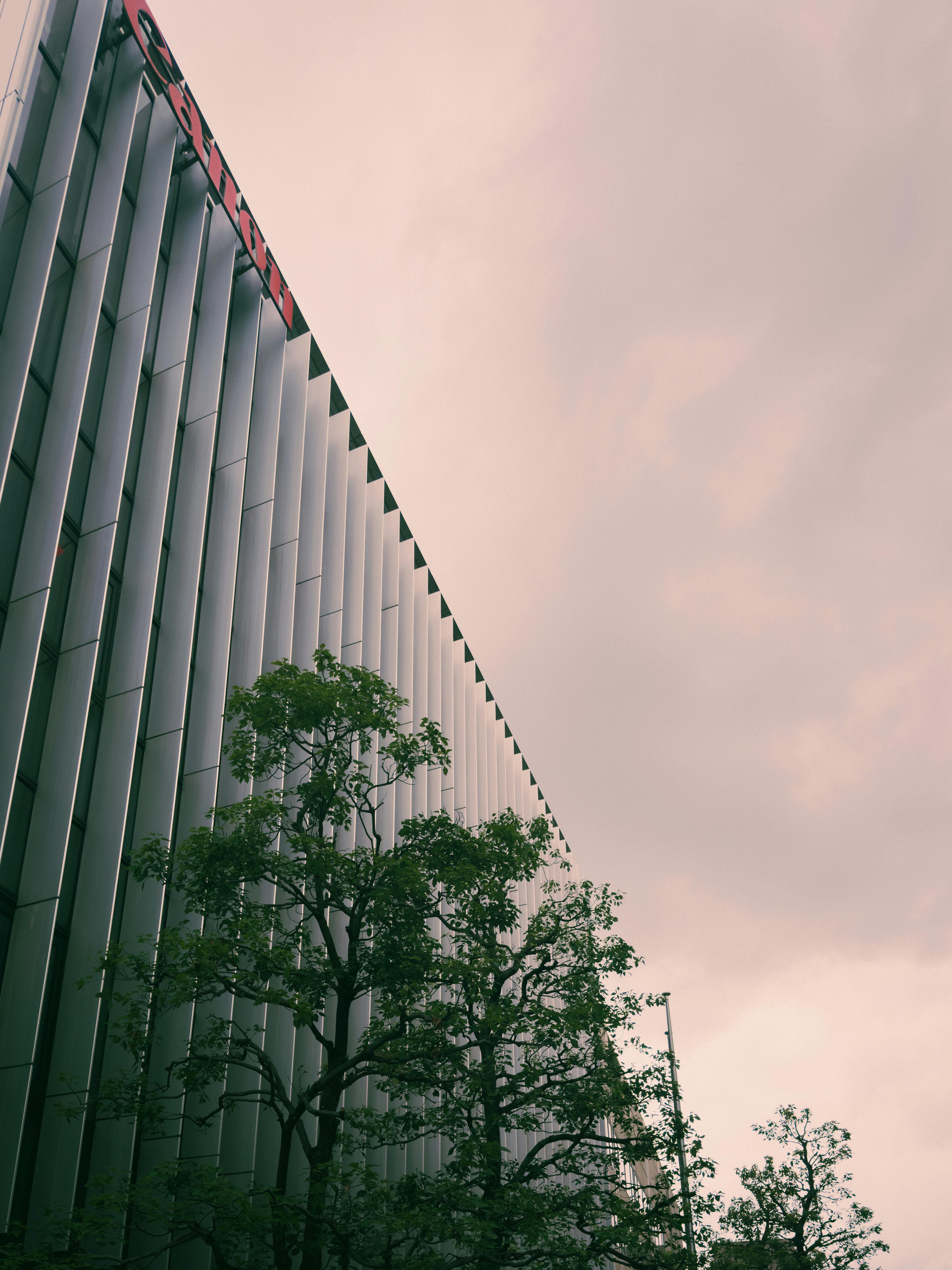 Exterior of Modern Building with Flaps · Free Stock Photo