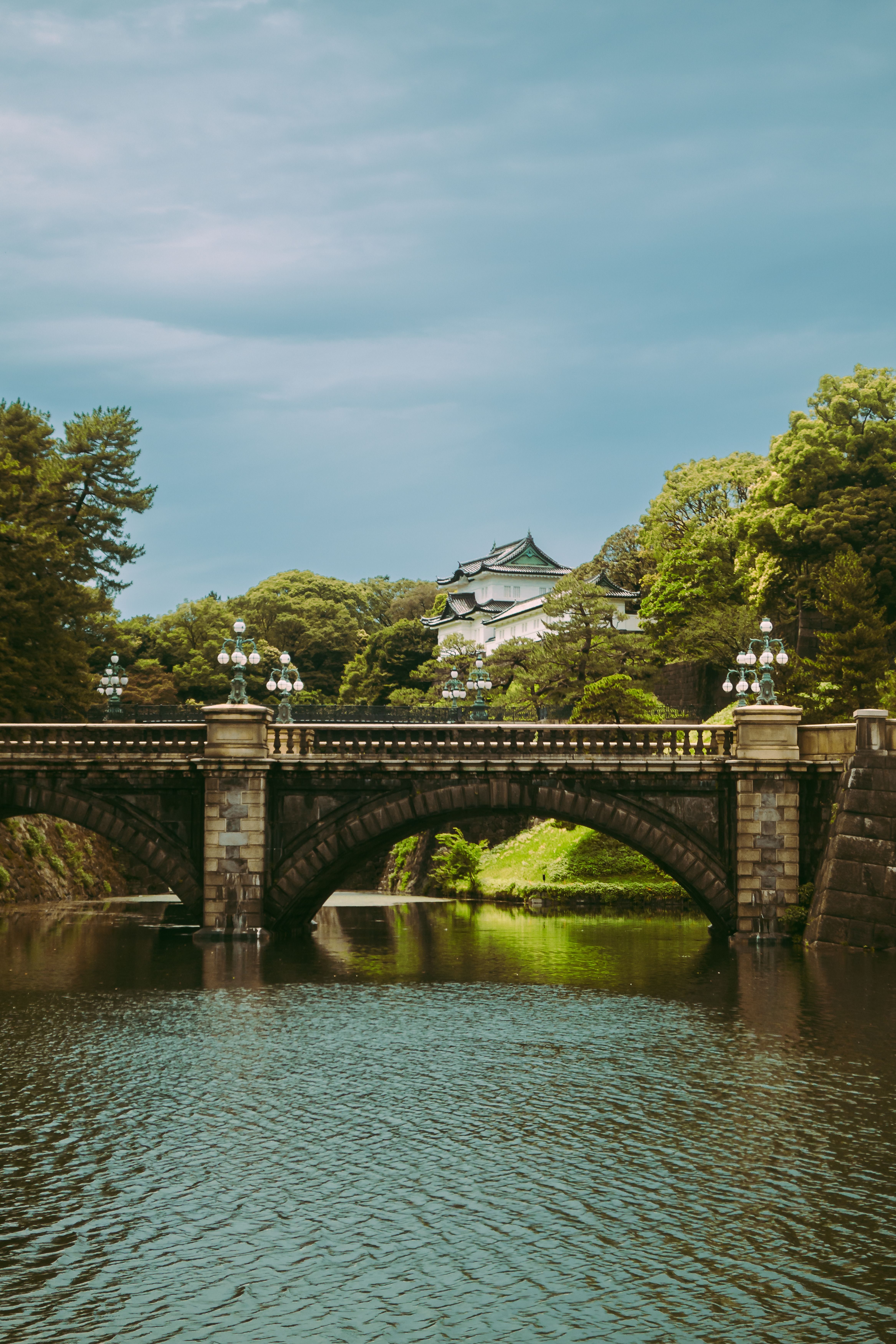 Nijubashi Bridge and Fushimi-Yagura of the Imperial Palace in Tokyo ...