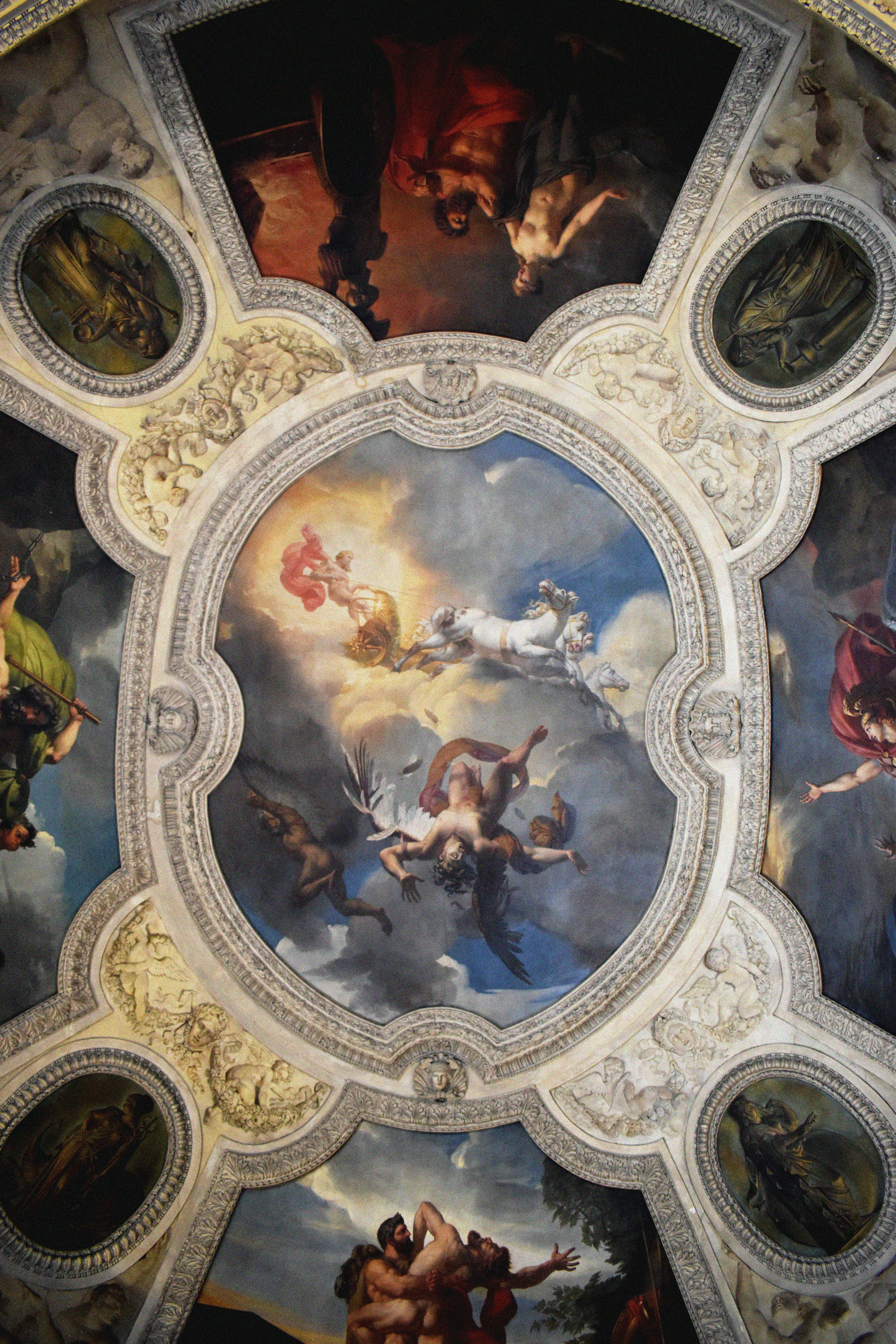 Renaissance Art Painting on Baroque Ceiling of a Church · Free Stock Photo