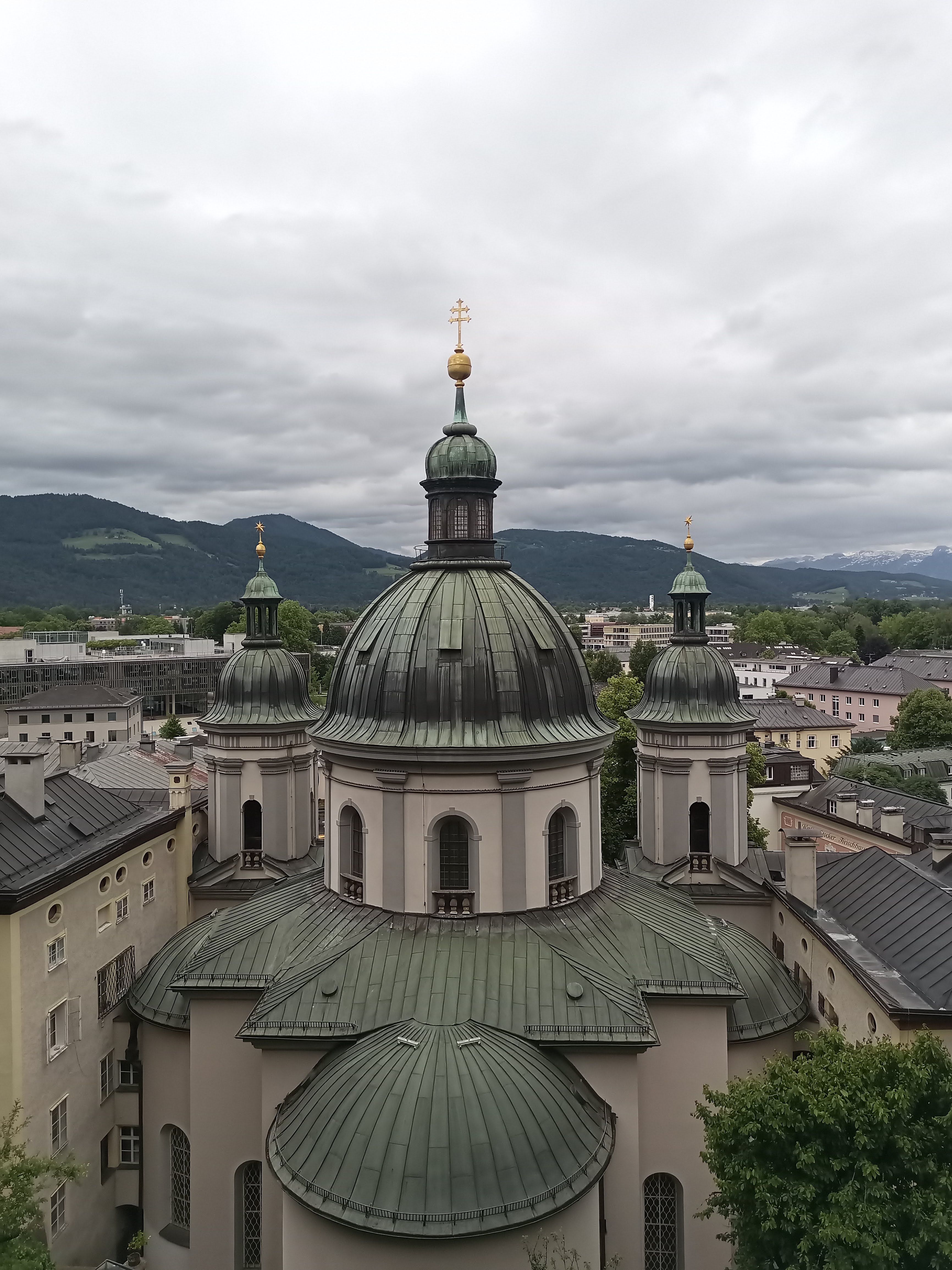 A view of a church from the top of a building · Free Stock Photo