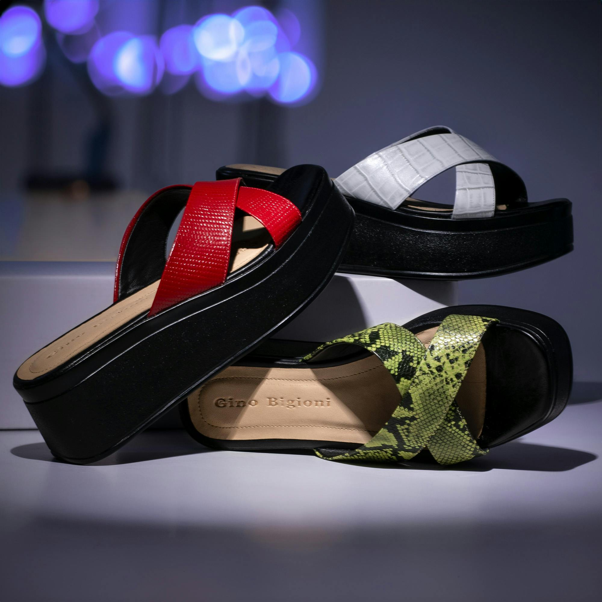 A pair of women's sandals with different colors · Free Stock Photo