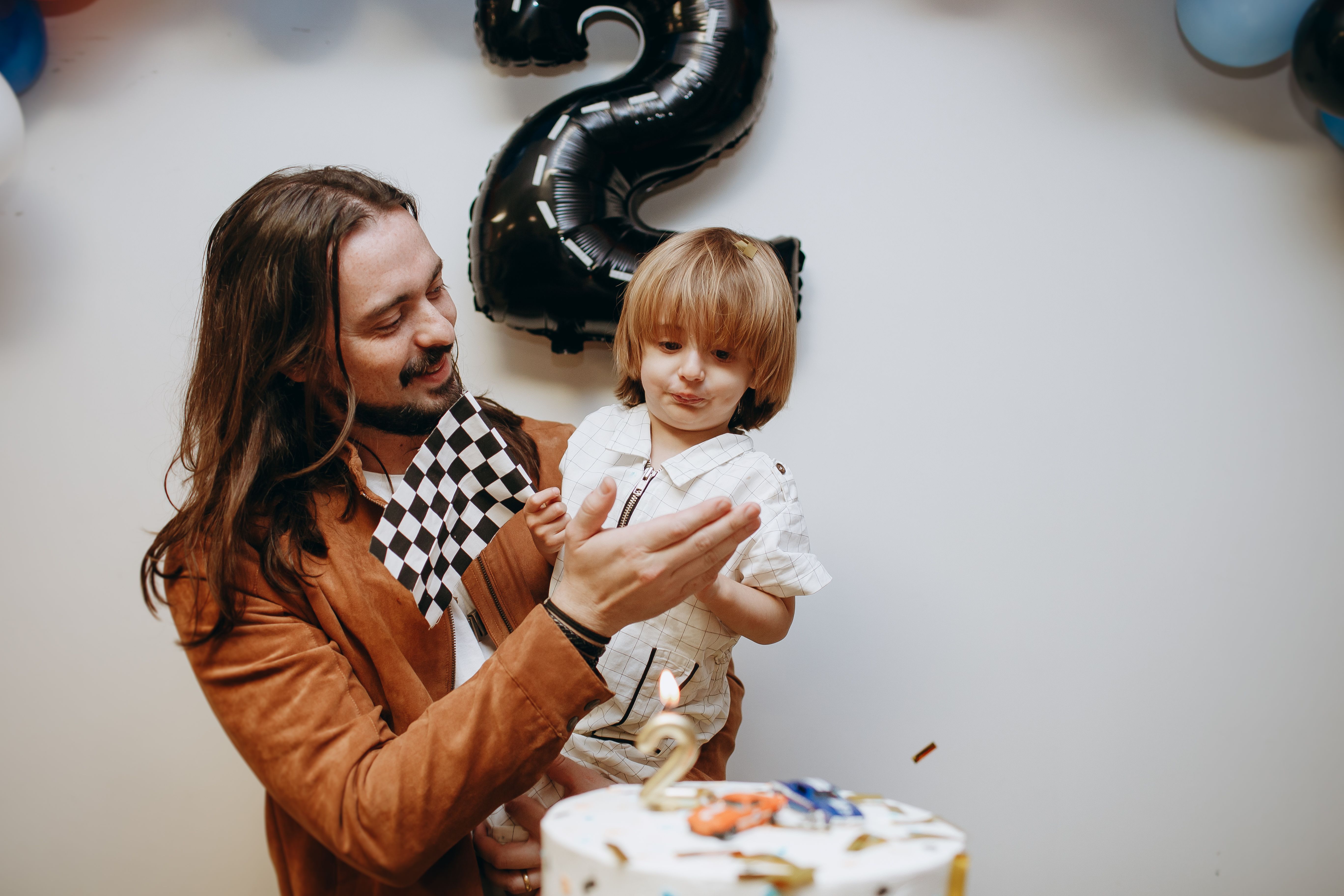 Father and Son Celebrating Second Birthday · Free Stock Photo