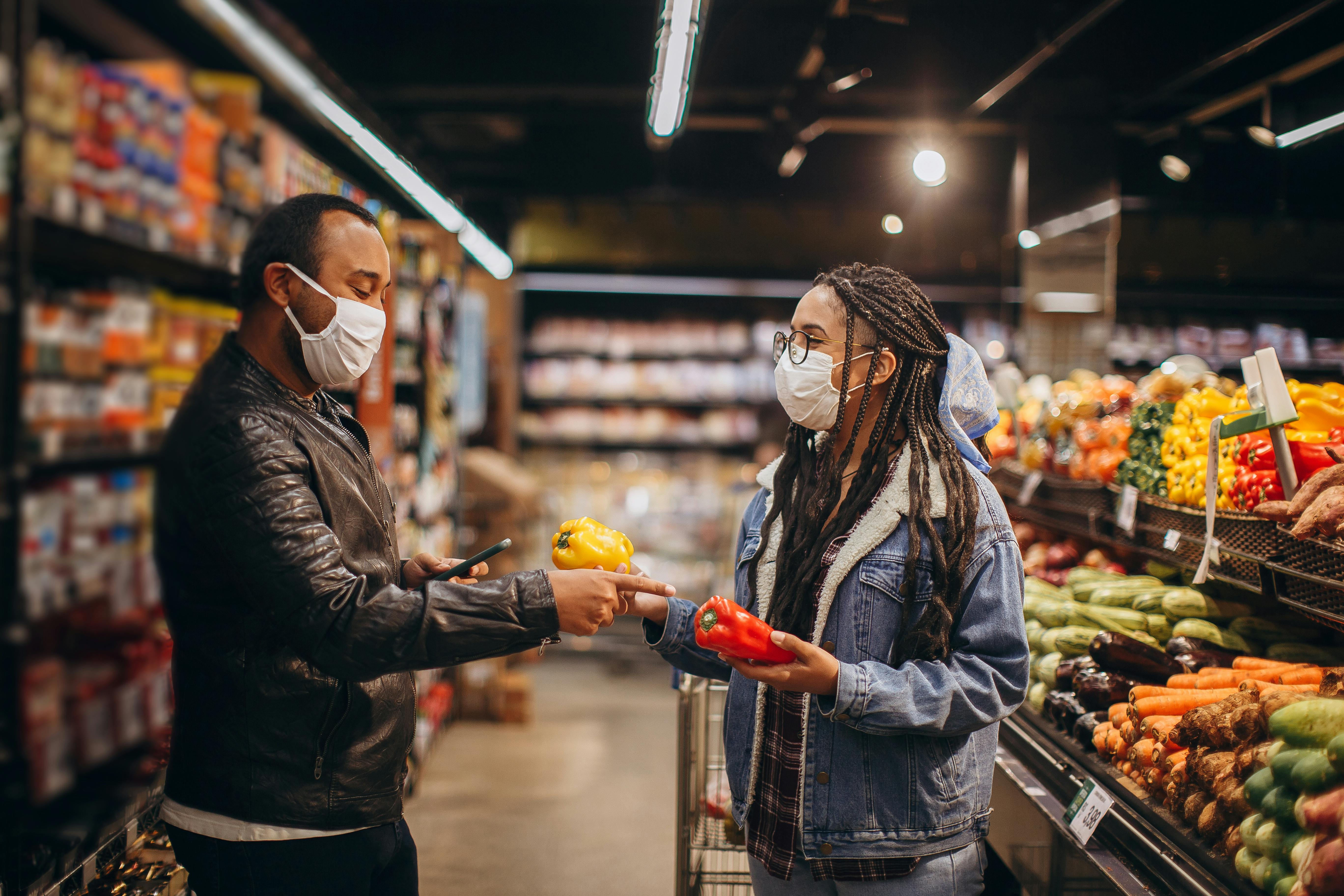 Unrecognizable customer choosing vegetables in supermarket · Free Stock ...