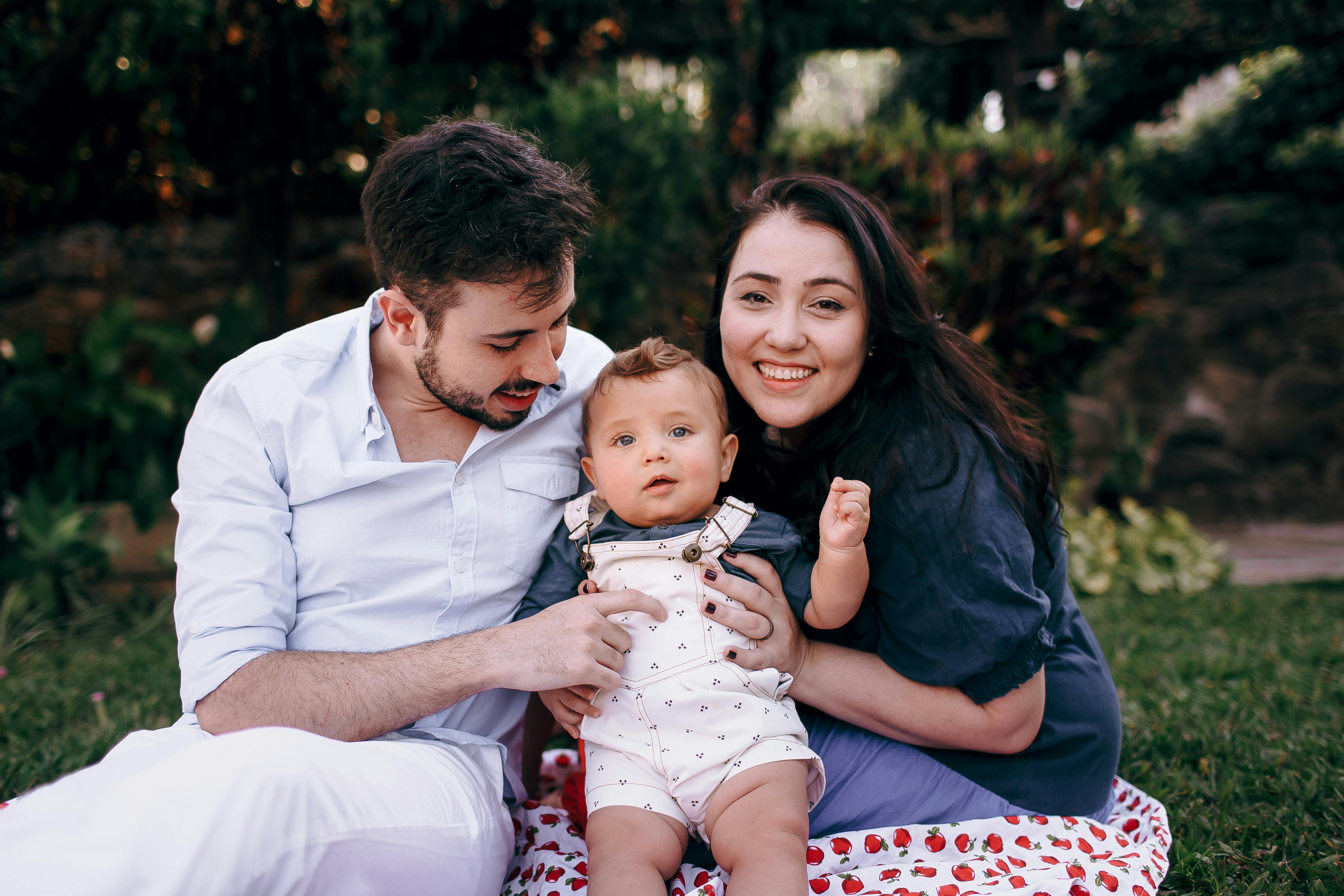 Happy Parents with Baby Boy · Free Stock Photo