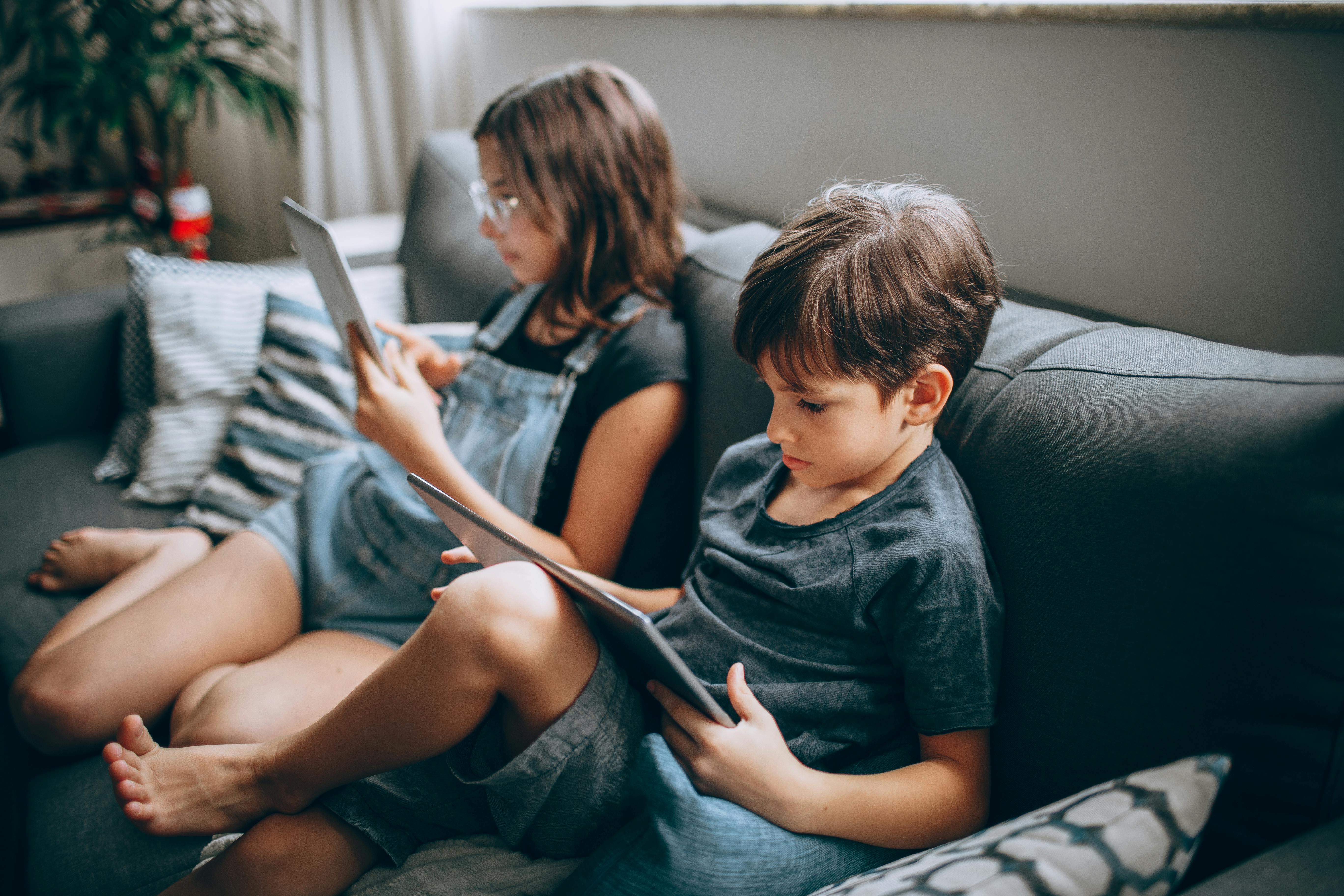 Children with Tablets · Free Stock Photo