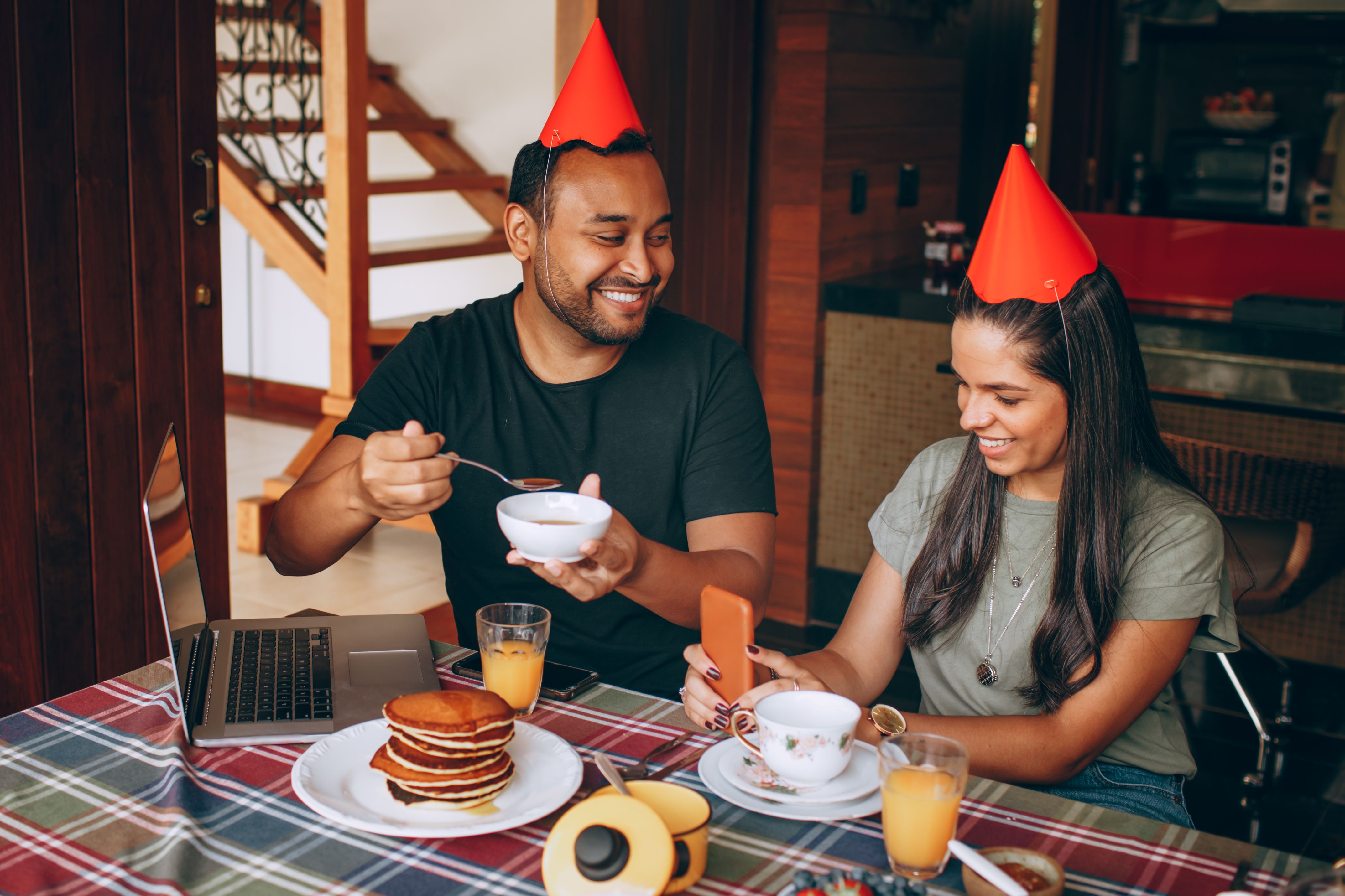 Happy Celebration Breakfast with Friends Indoors · Free Stock Photo