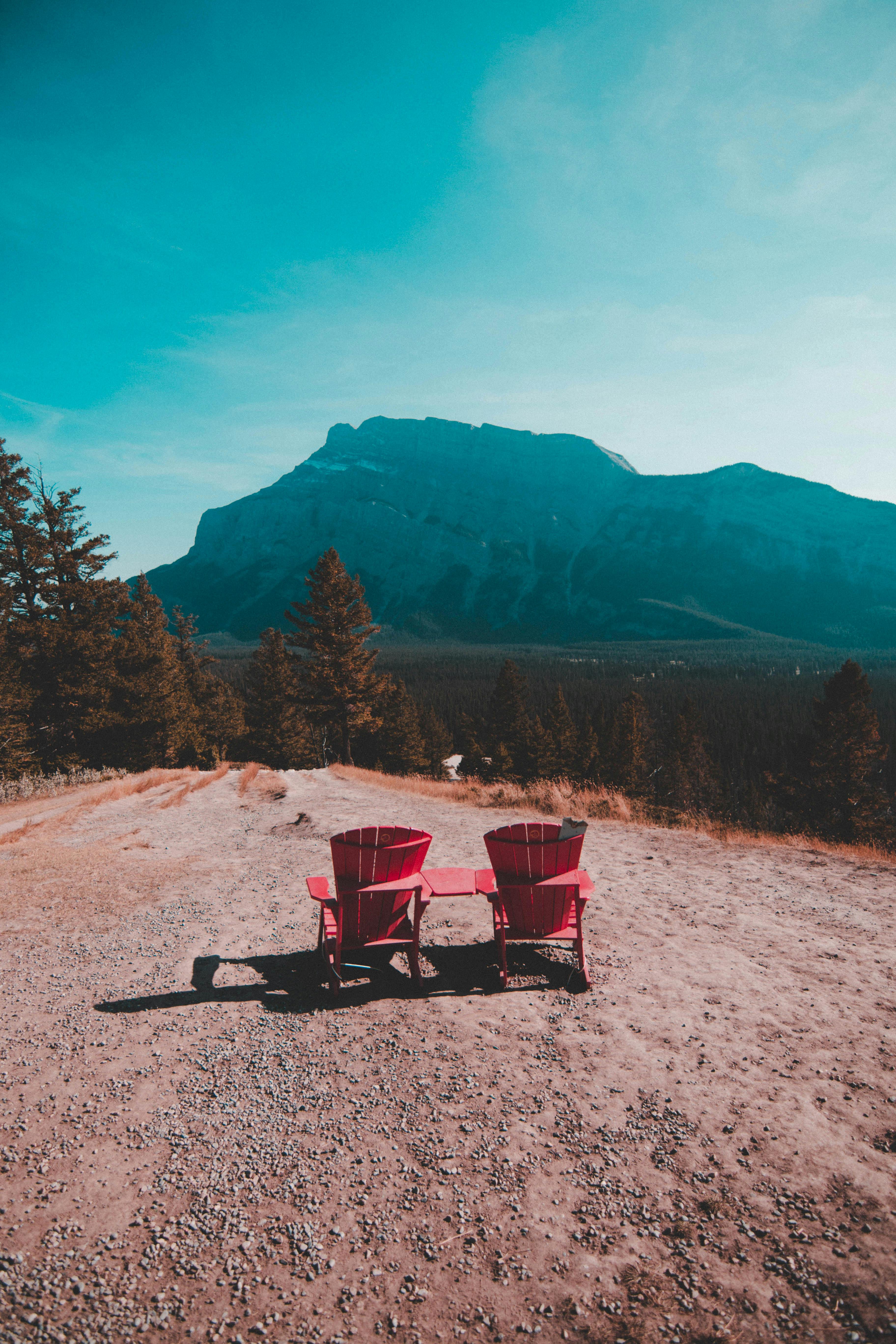 Red Chairs on the Field · Free Stock Photo
