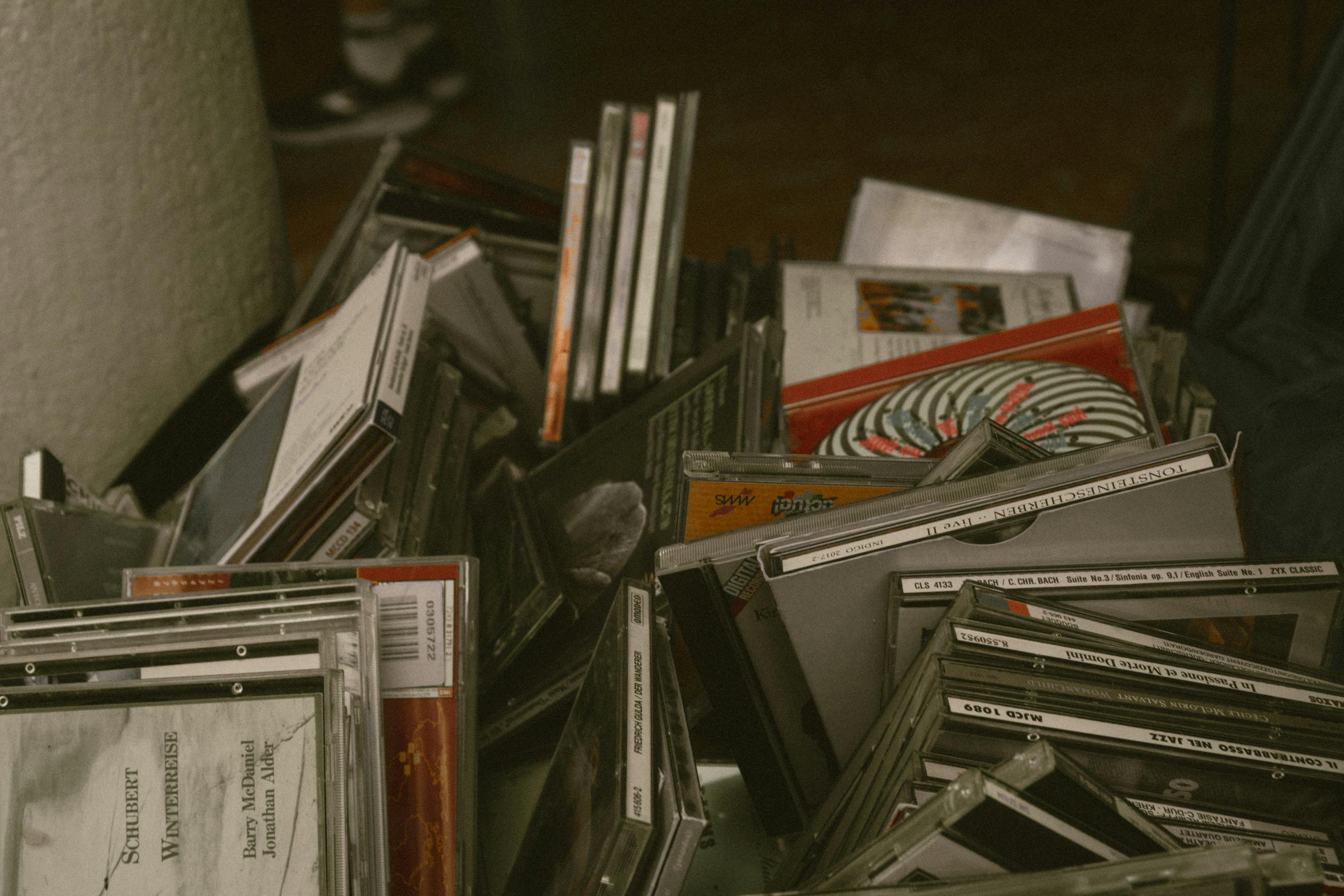 Messy Heap of CDs · Free Stock Photo