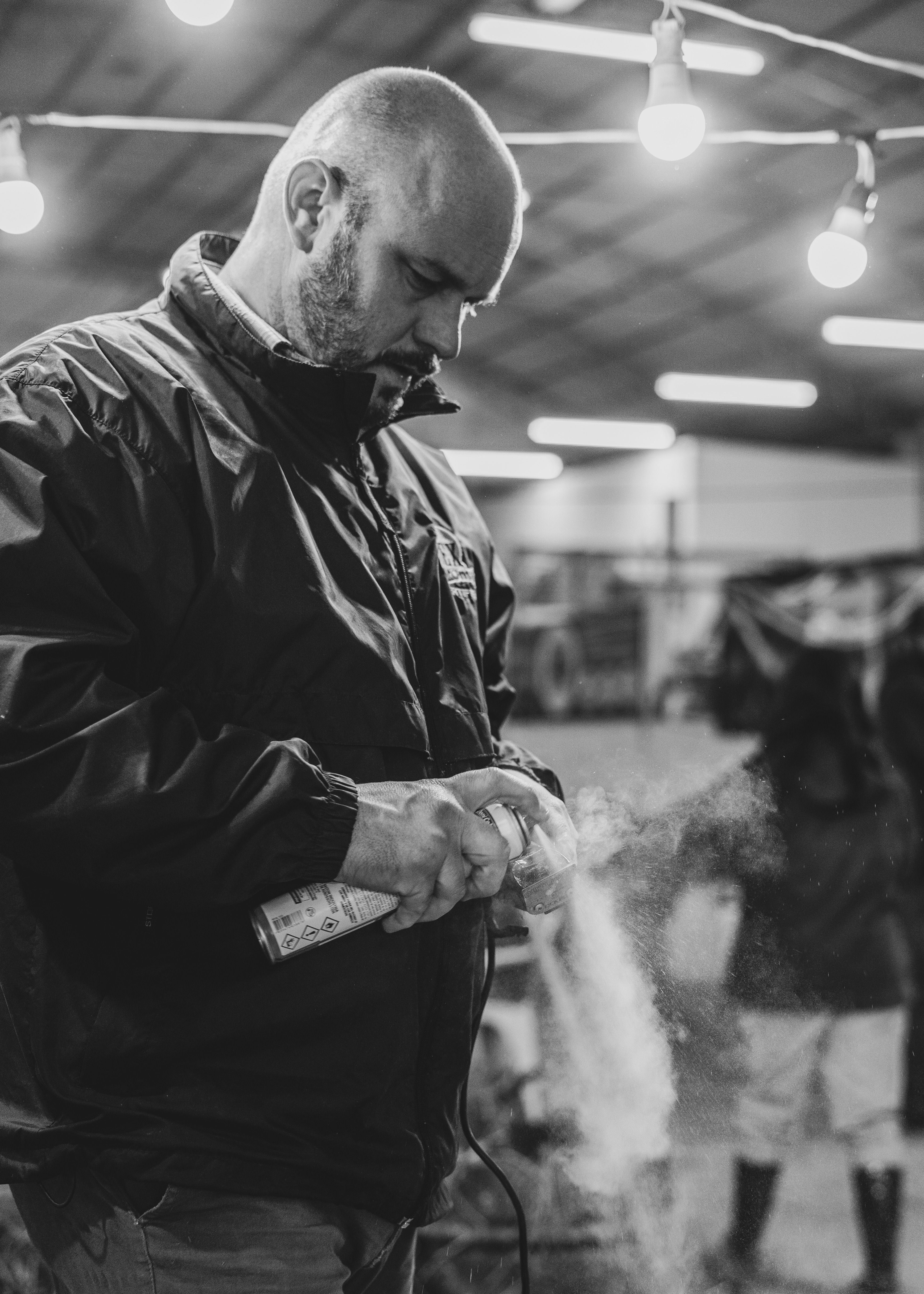 A Man with a Spray · Free Stock Photo