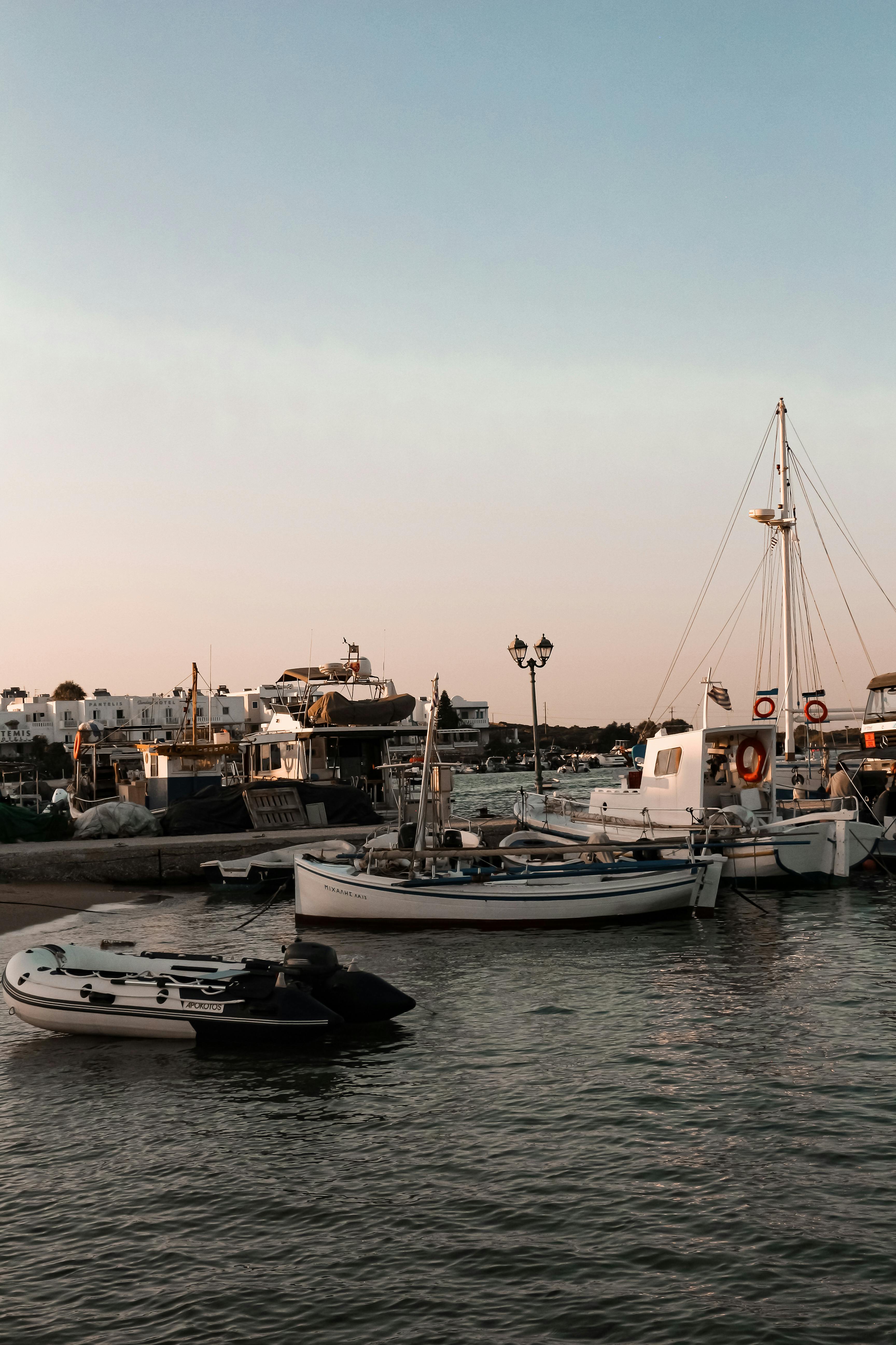 Marina of Paros Island · Free Stock Photo
