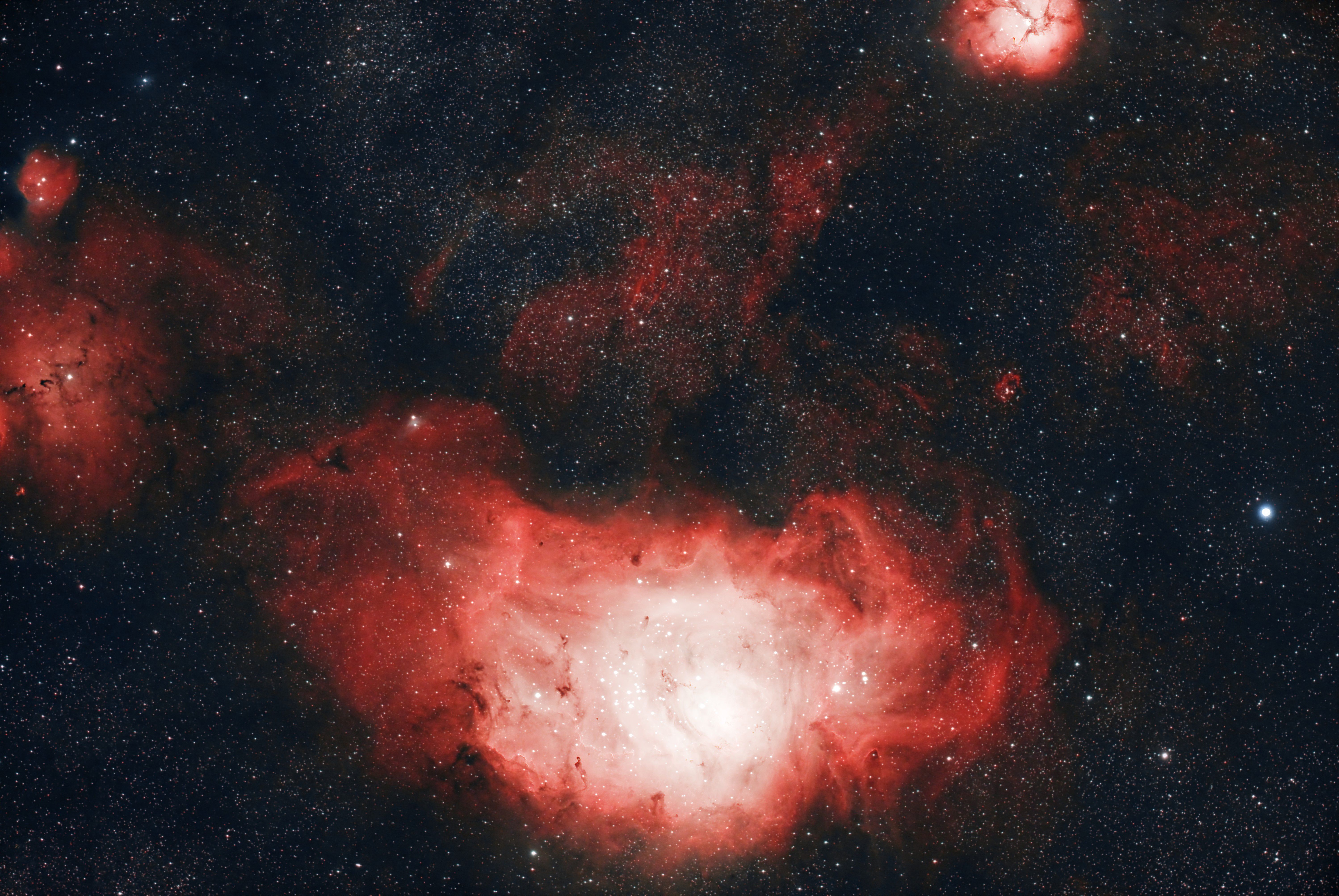 Red Galaxy among Star Field · Free Stock Photo