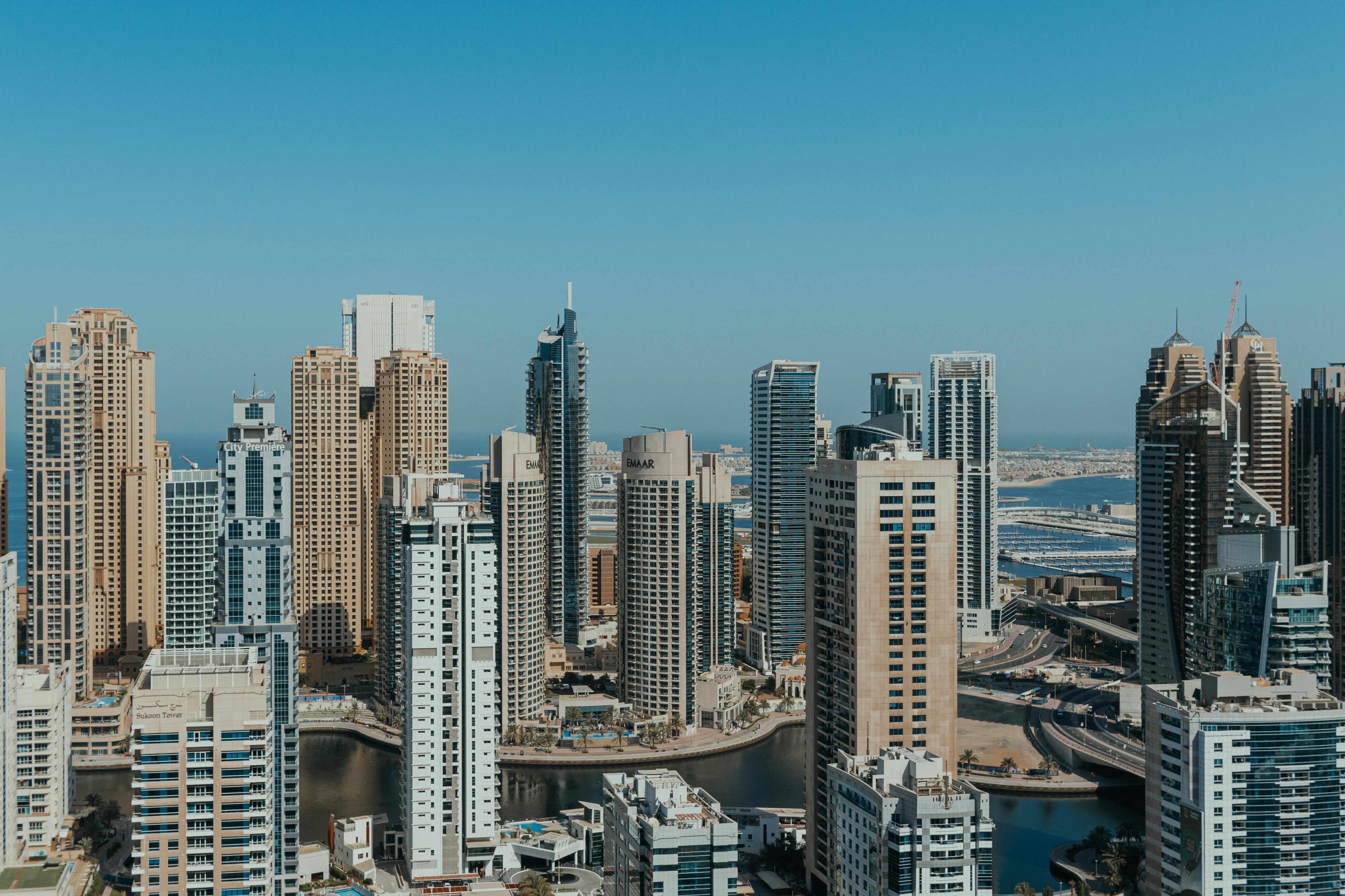 Birds Eye View of Dubai Downtown · Free Stock Photo