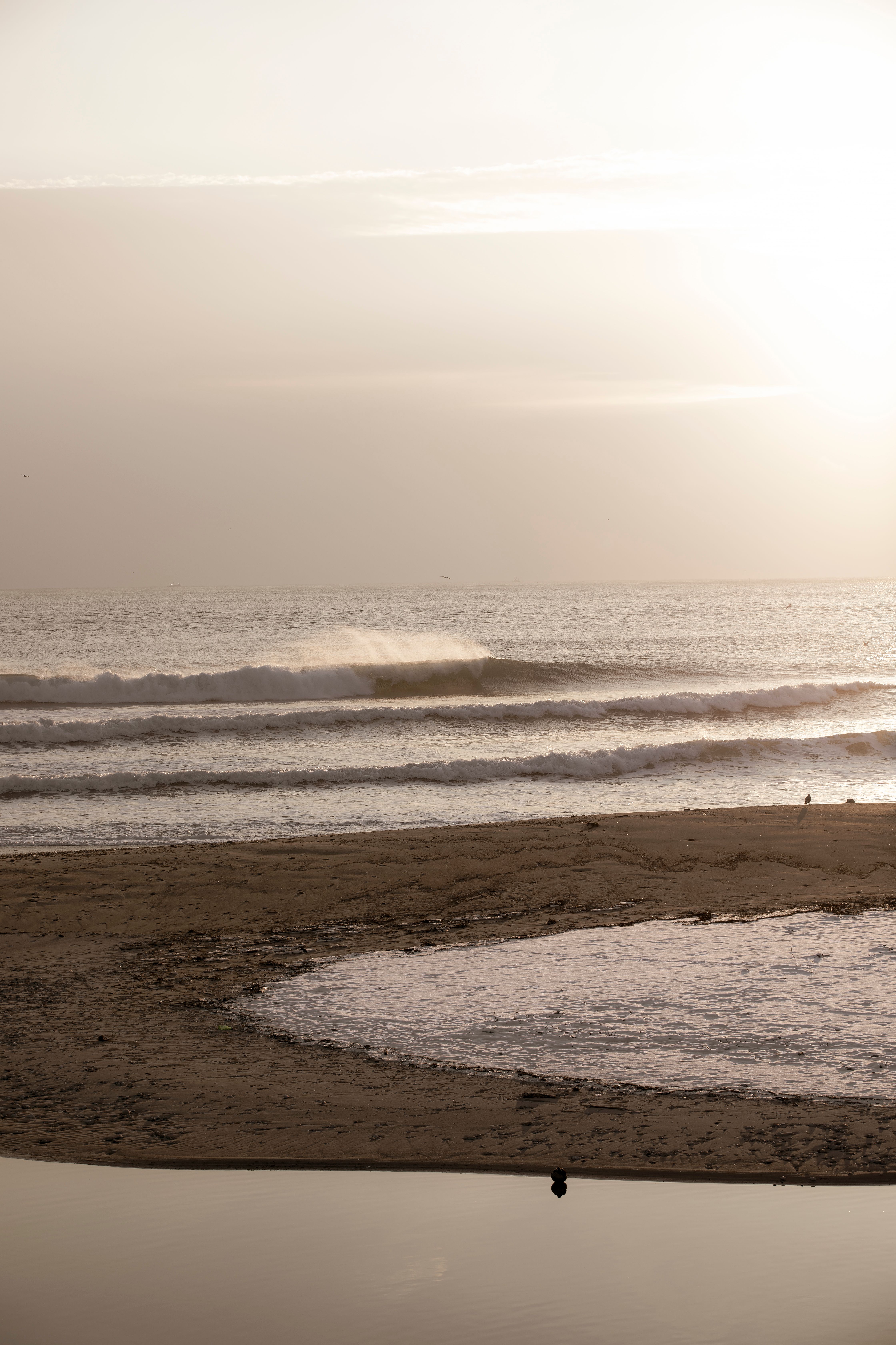 Waves on a Beach · Free Stock Photo