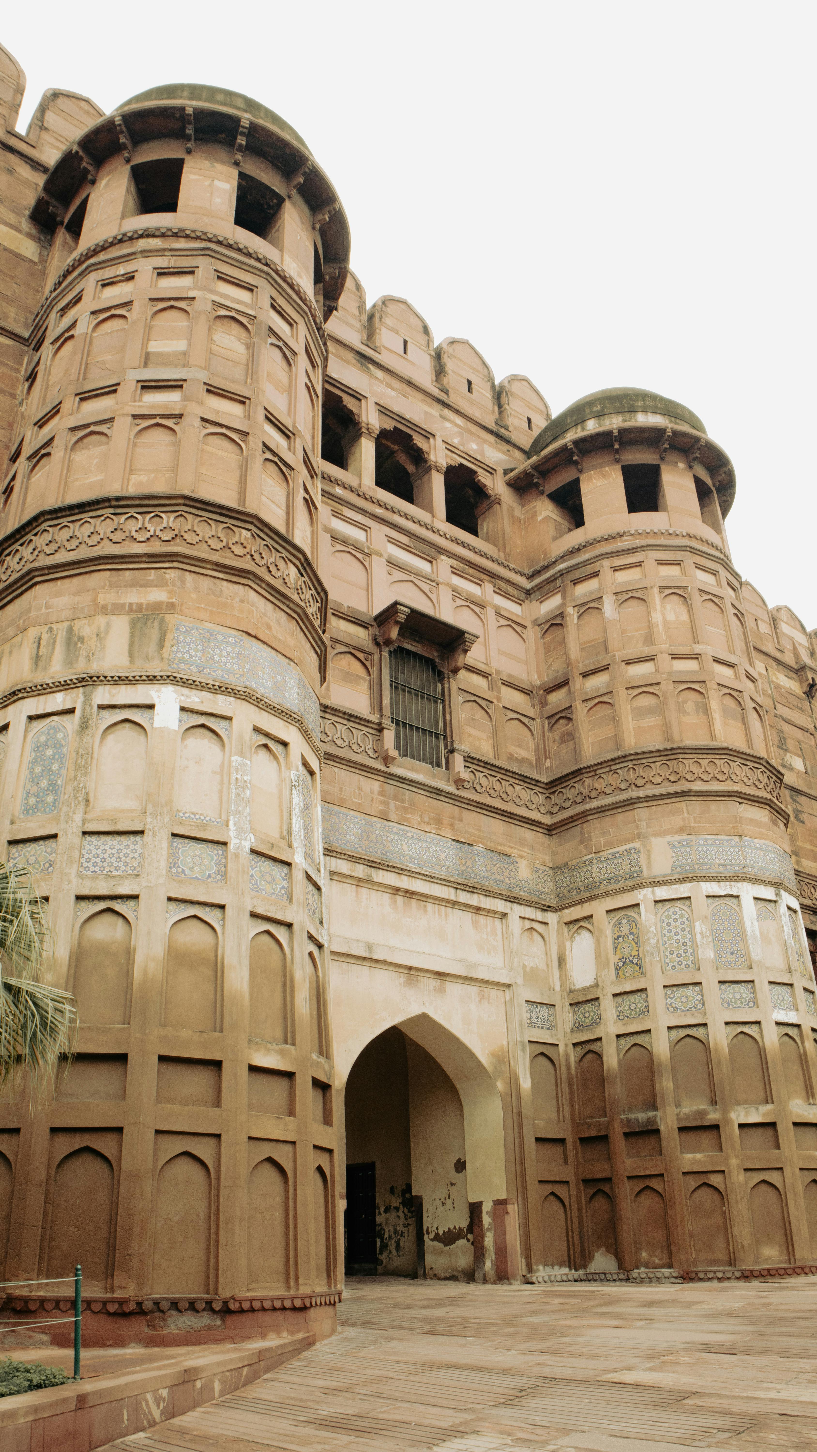 Facade of the Agra Fort in Agra, India · Free Stock Photo