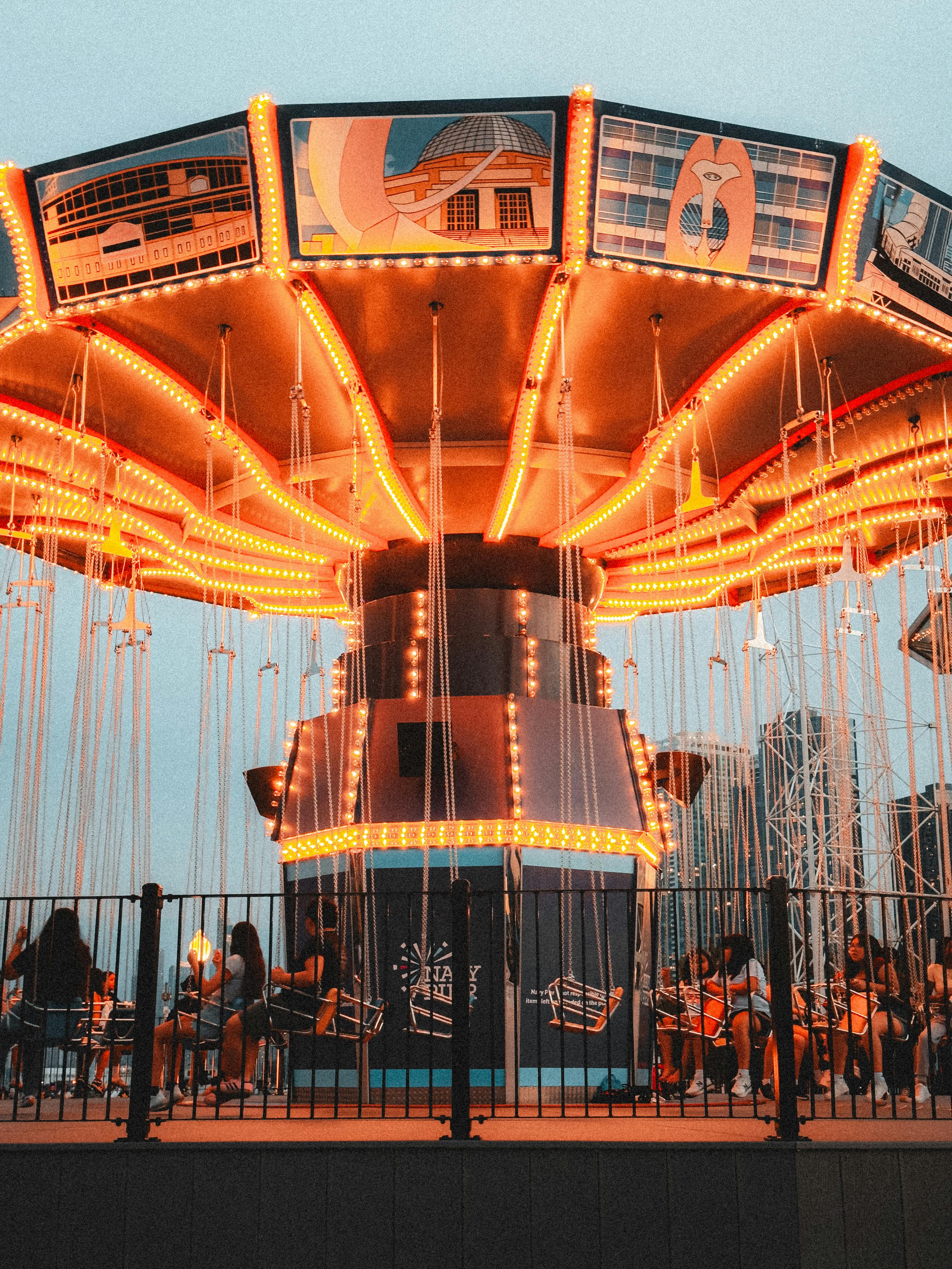 Carousel at a Fun Fair · Free Stock Photo