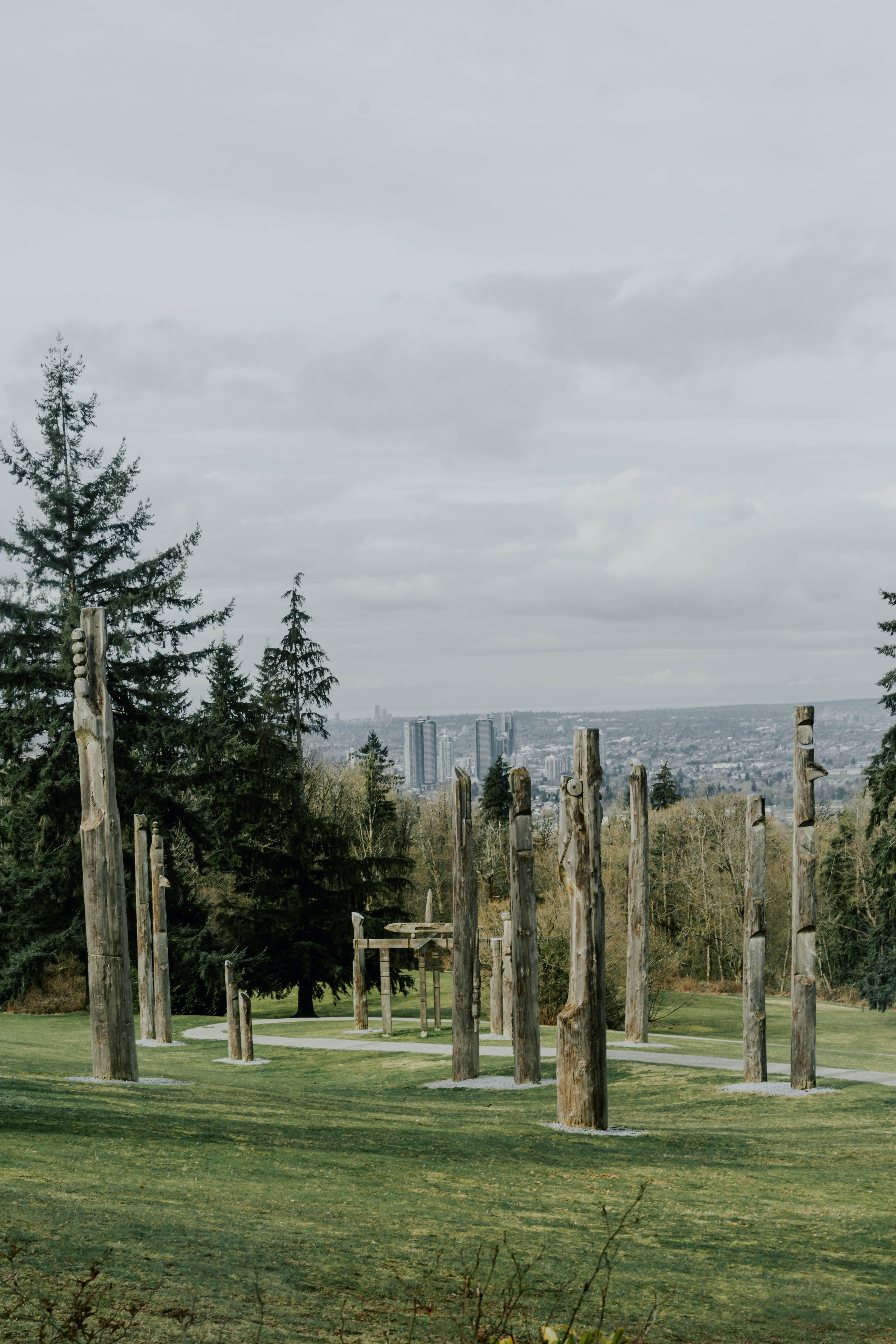 Totems Near Trees in Playground of Gods in Park in Canada · Free Stock ...