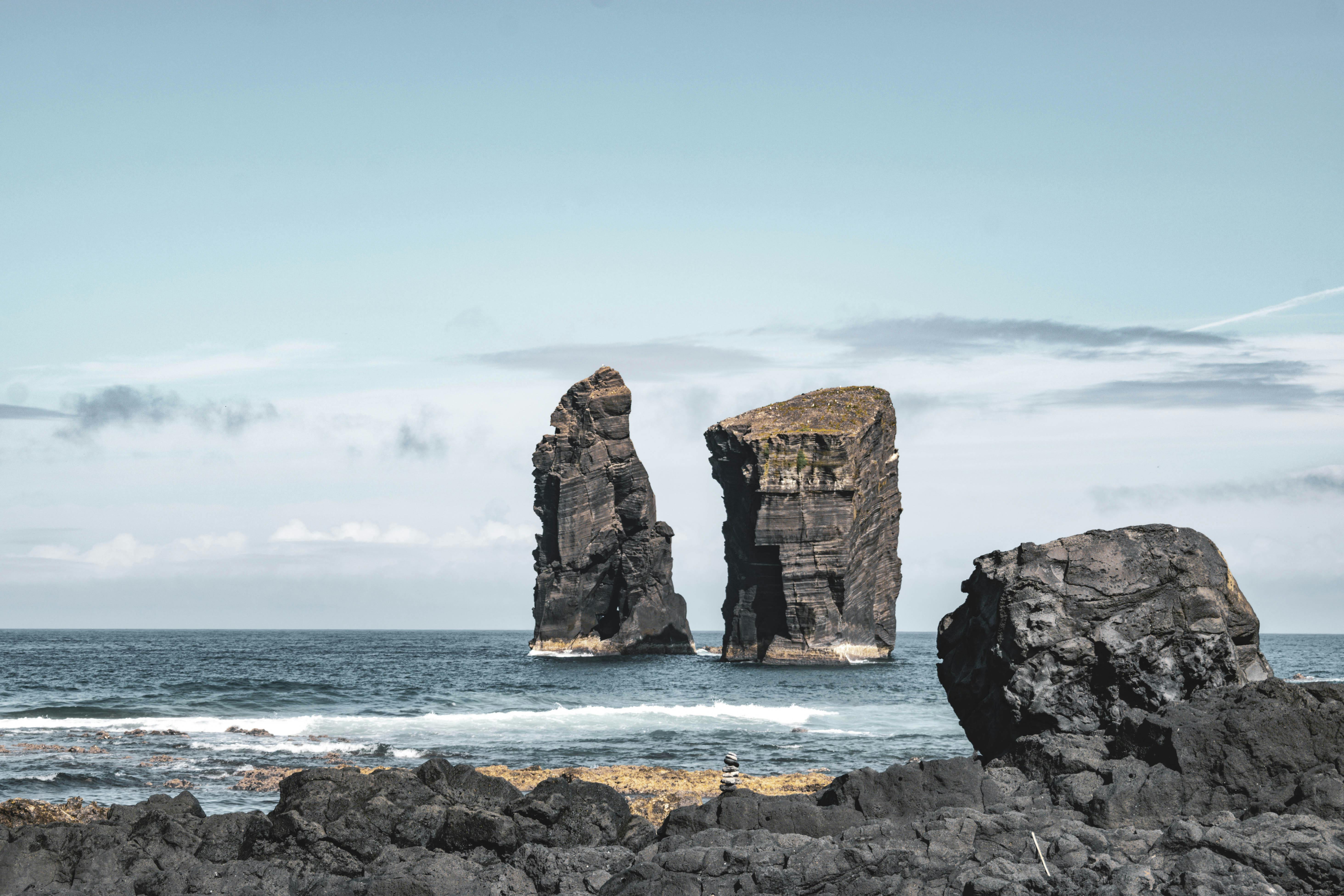 Rock Formations on Sea Shore of Azores in Portugal · Free Stock Photo