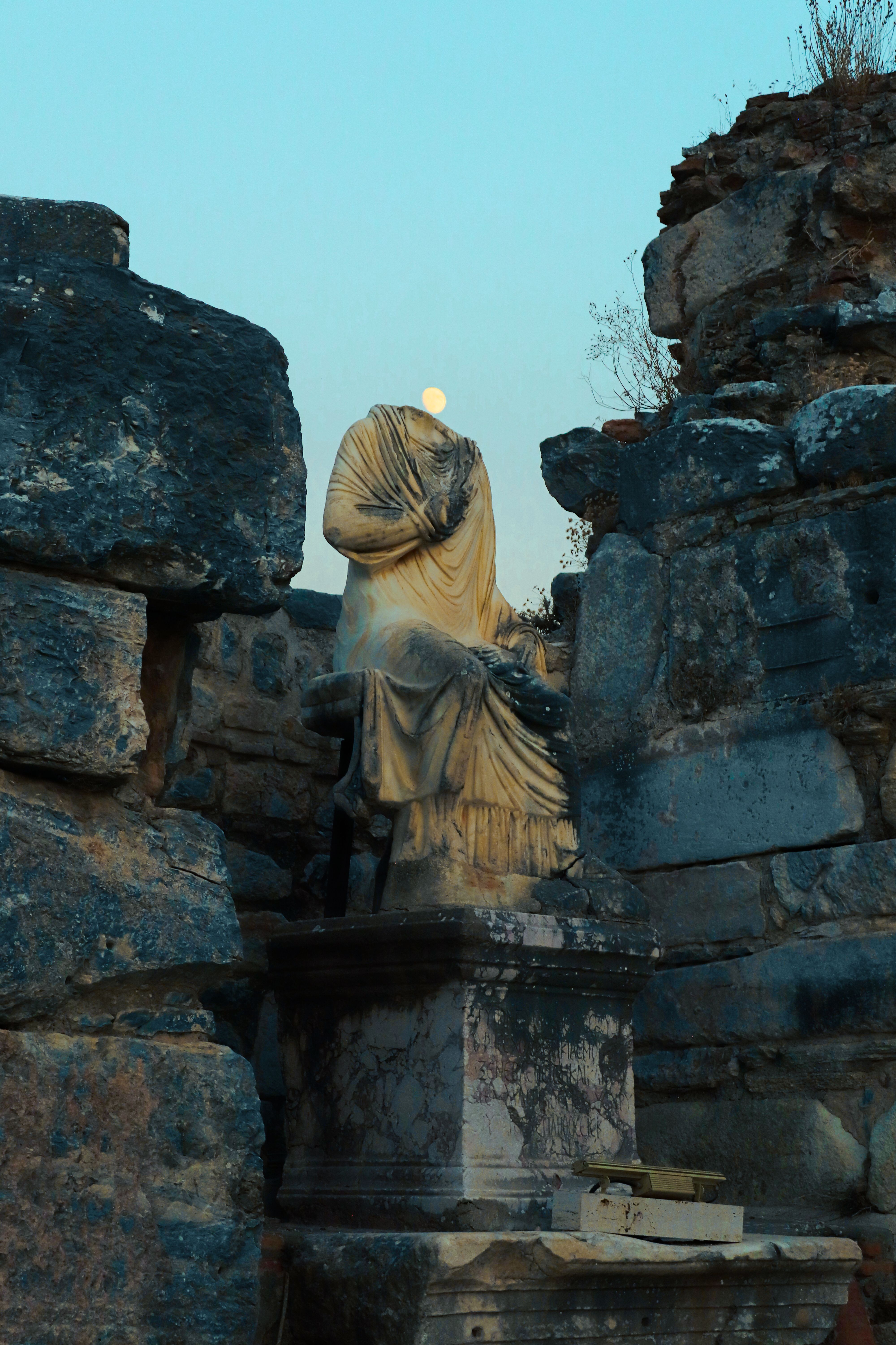 A Headless Statue in Ephesus Ancient City, Selcuk, Izmir, Turkey · Free ...