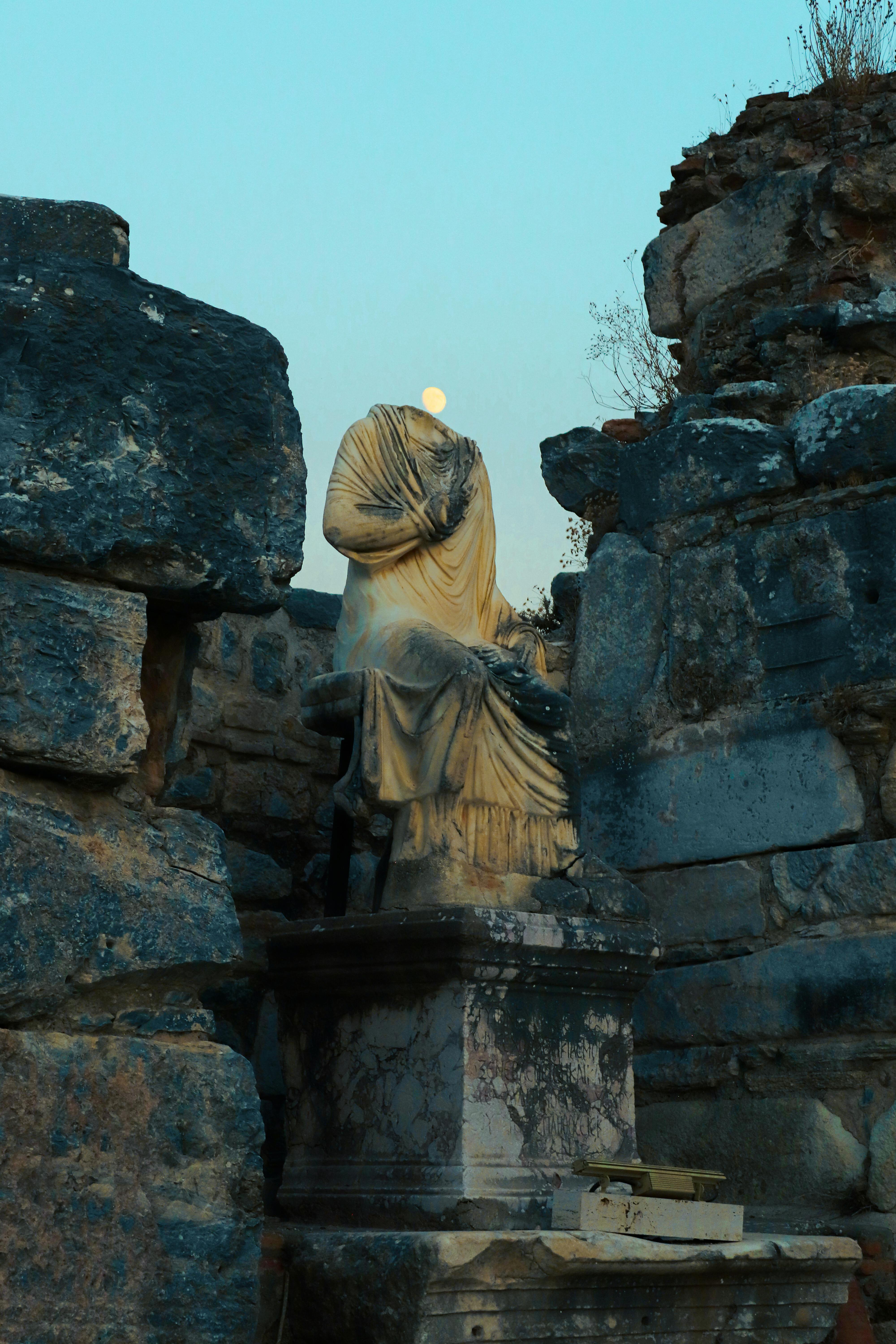 A Headless Statue in Ephesus Ancient City, Selcuk, Izmir, Turkey · Free ...
