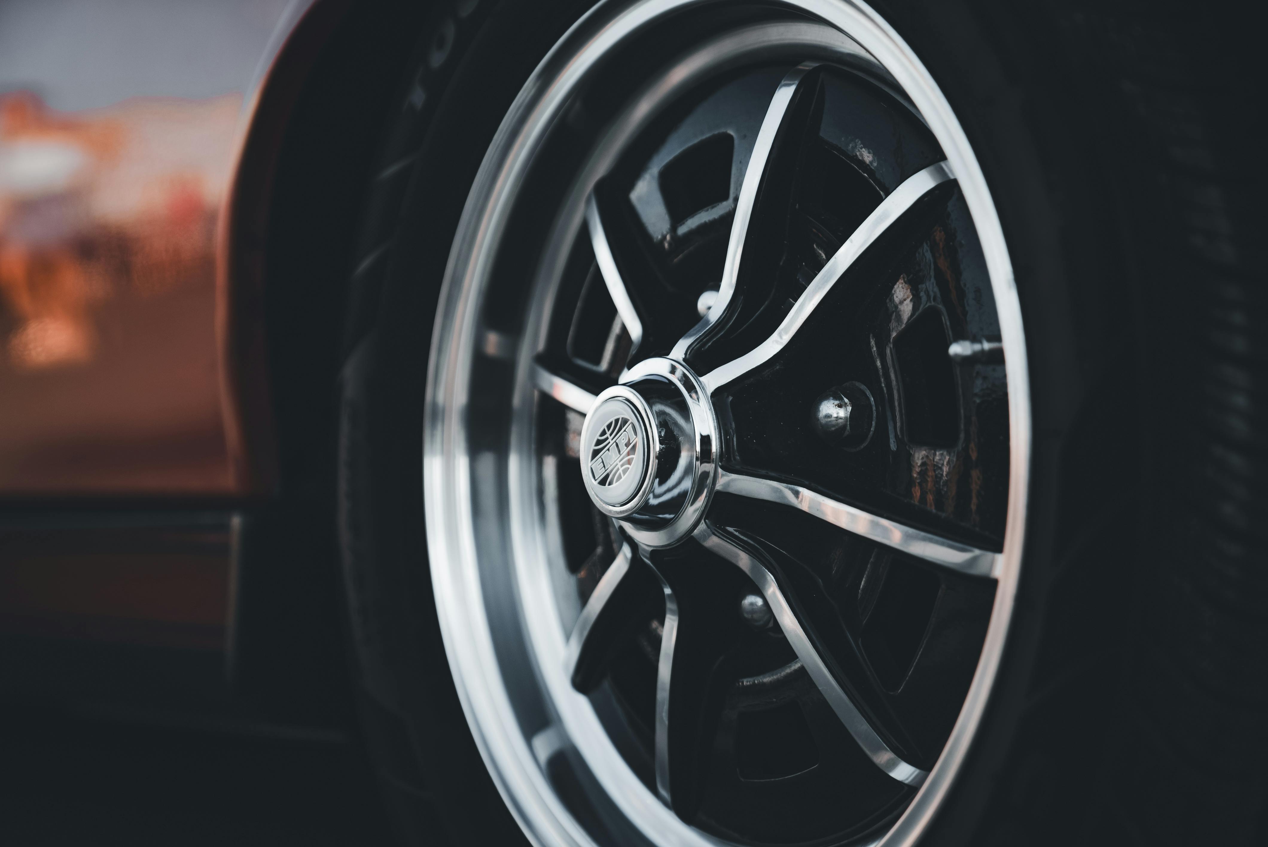 Black and White Car Wheel · Free Stock Photo