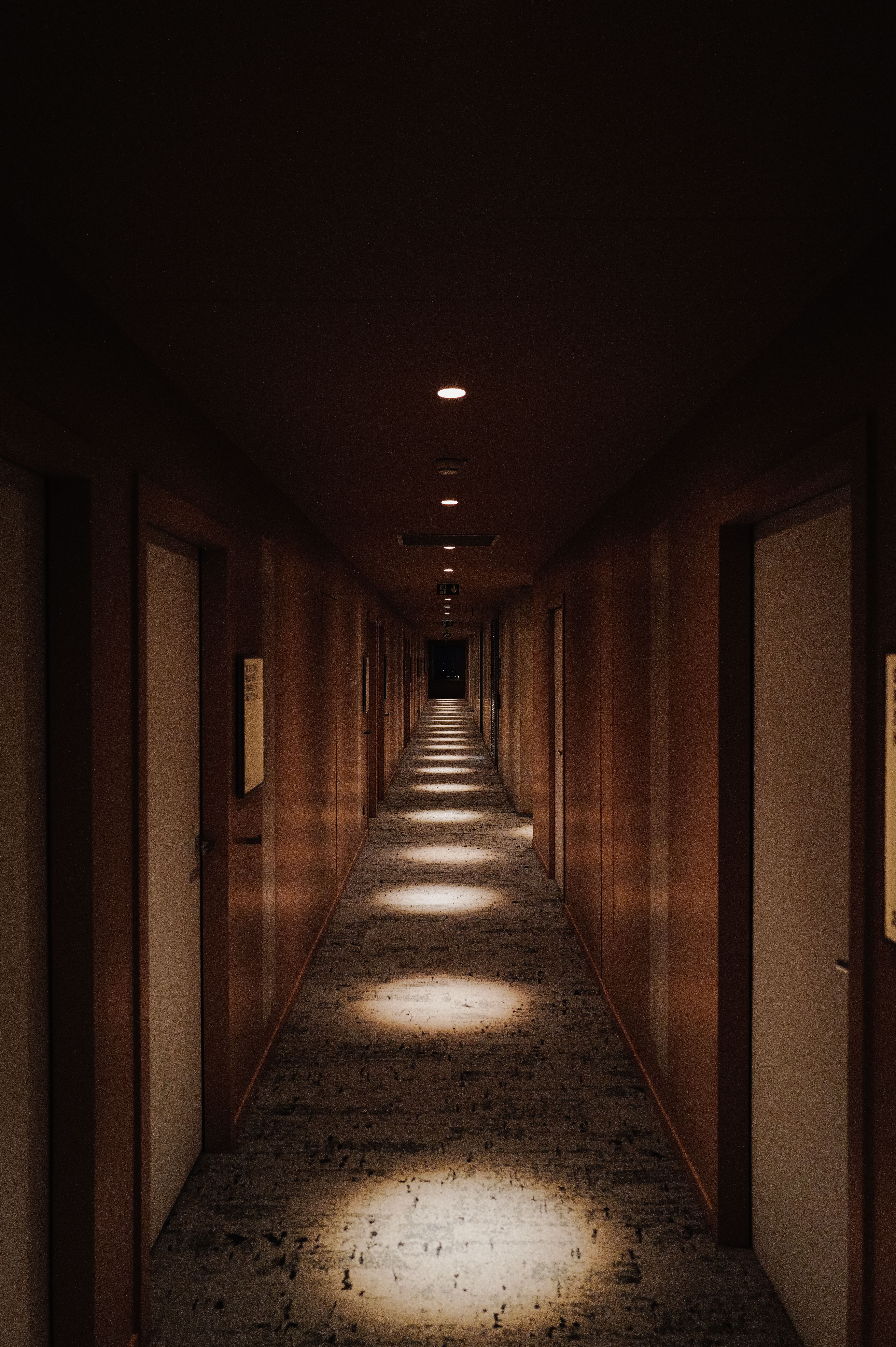 Symmetrical View of an Empty Hallway · Free Stock Photo