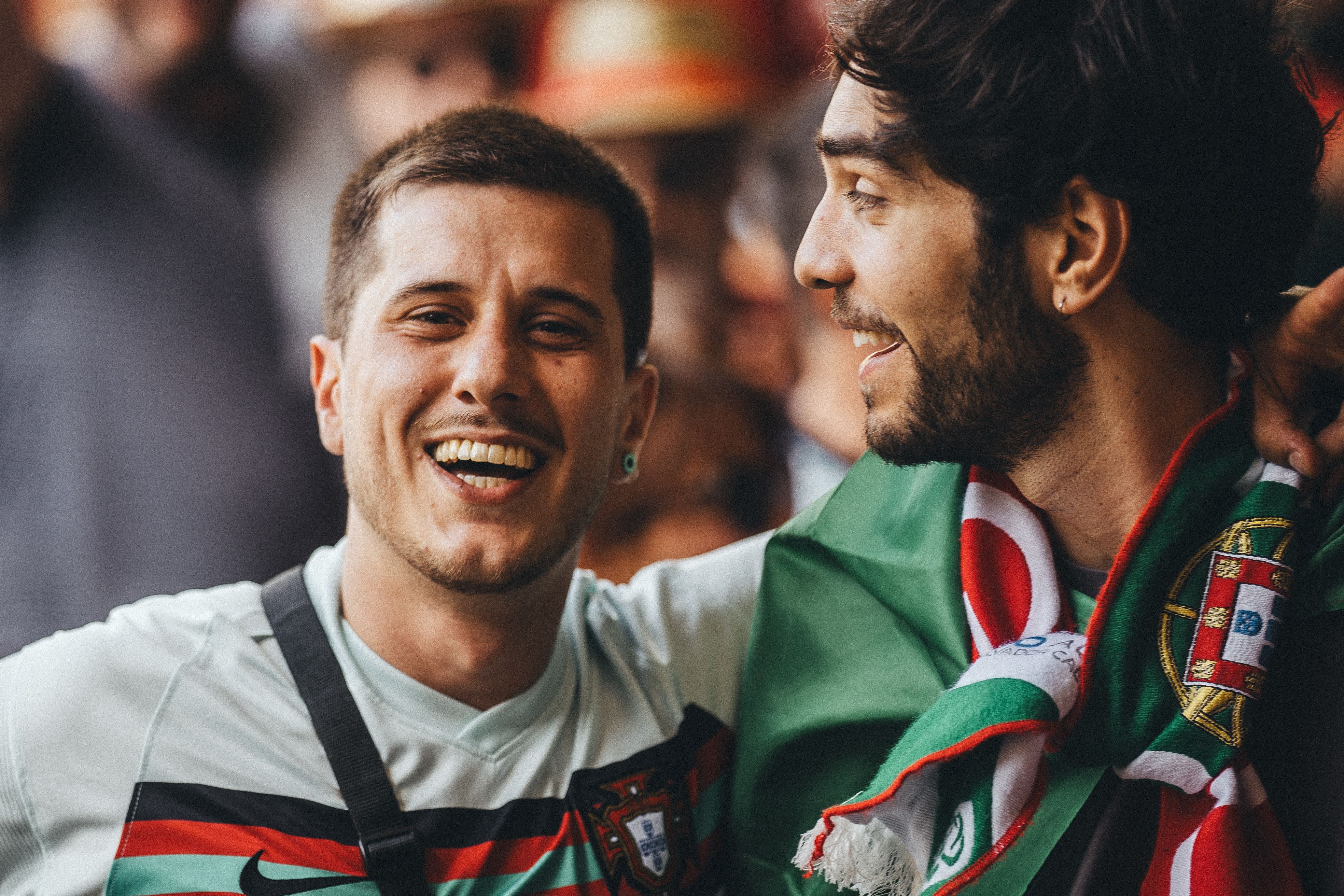 Portugal fans at the world cup · Free Stock Photo