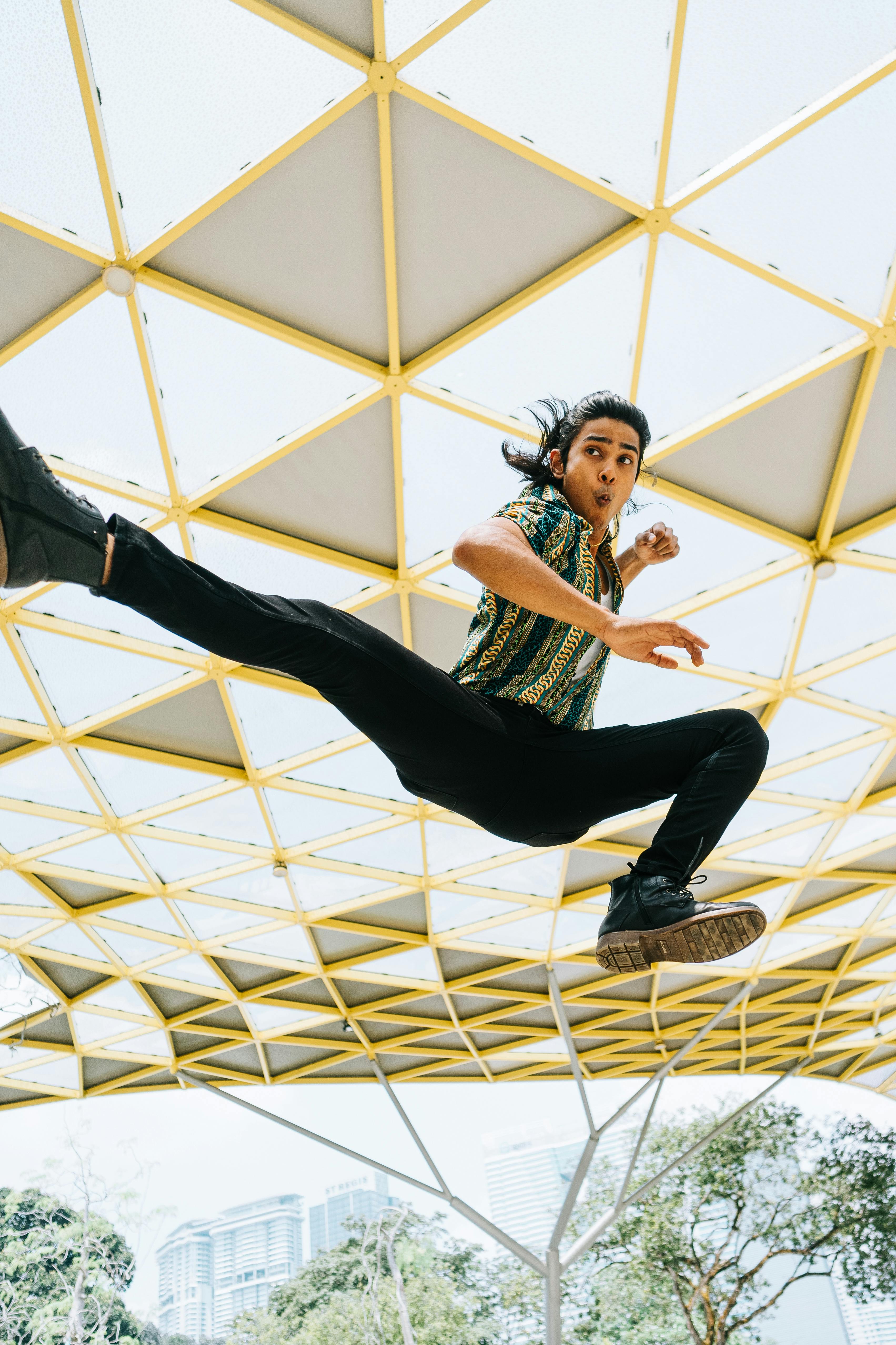 Man Jump Kick Photo · Free Stock Photo