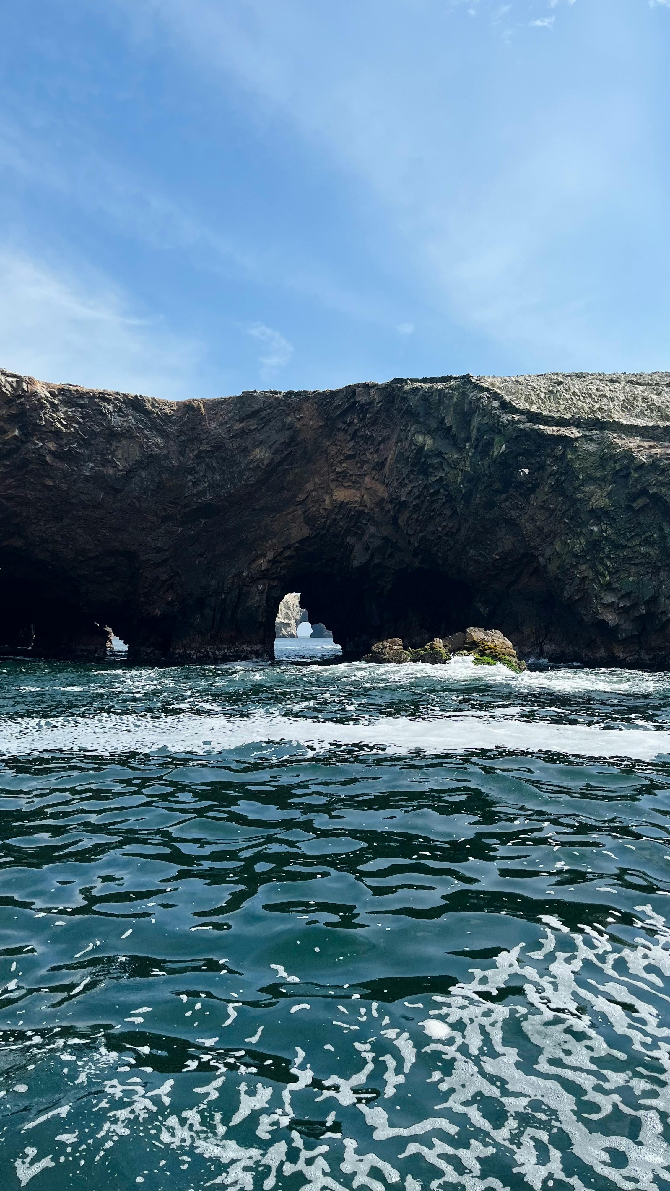 View of Arches in the Rocks at Ballestas Islands in Peru · Free Stock Photo
