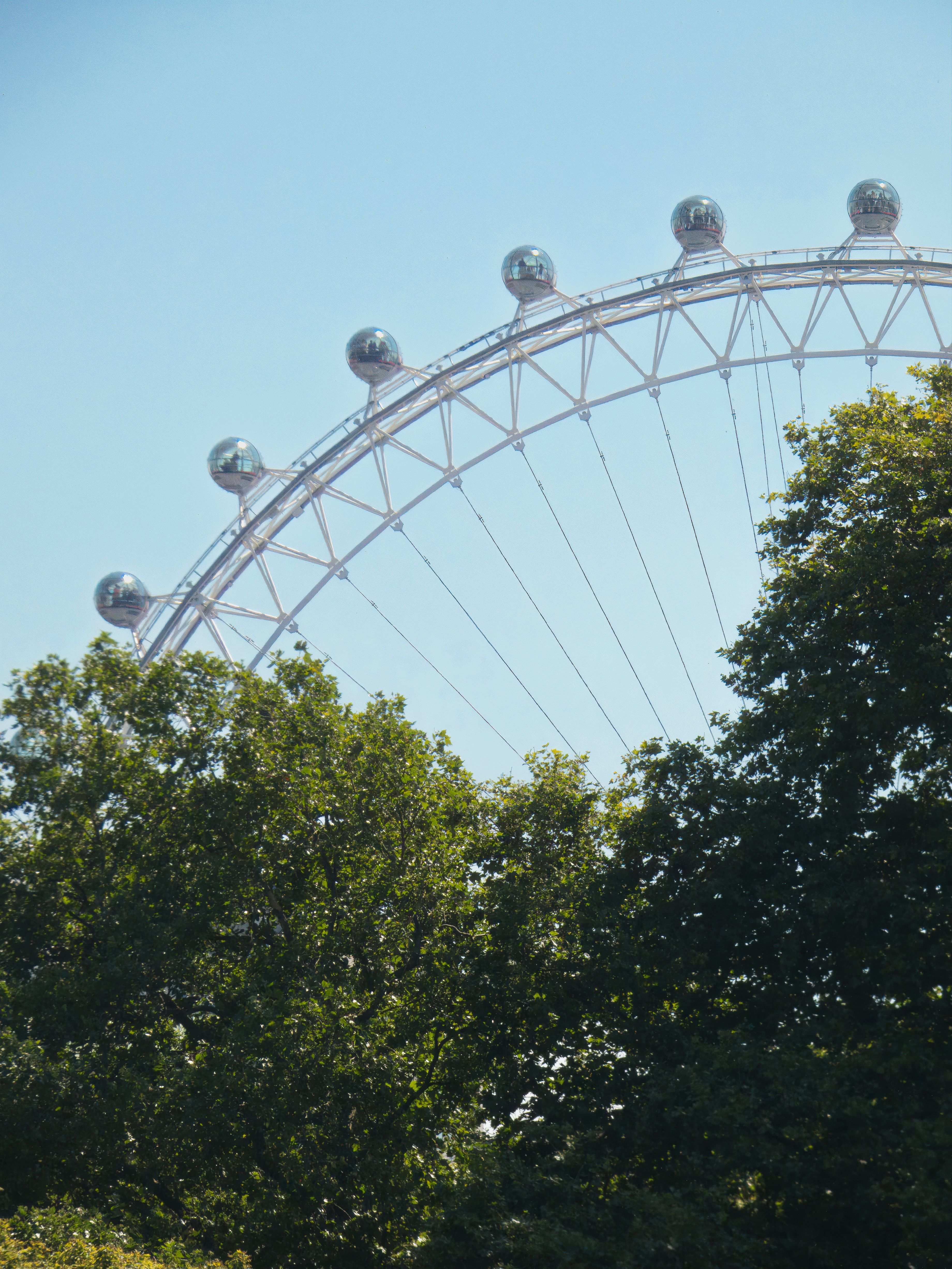 Black and White View of London Eye Ferris Wheel · Free Stock Photo