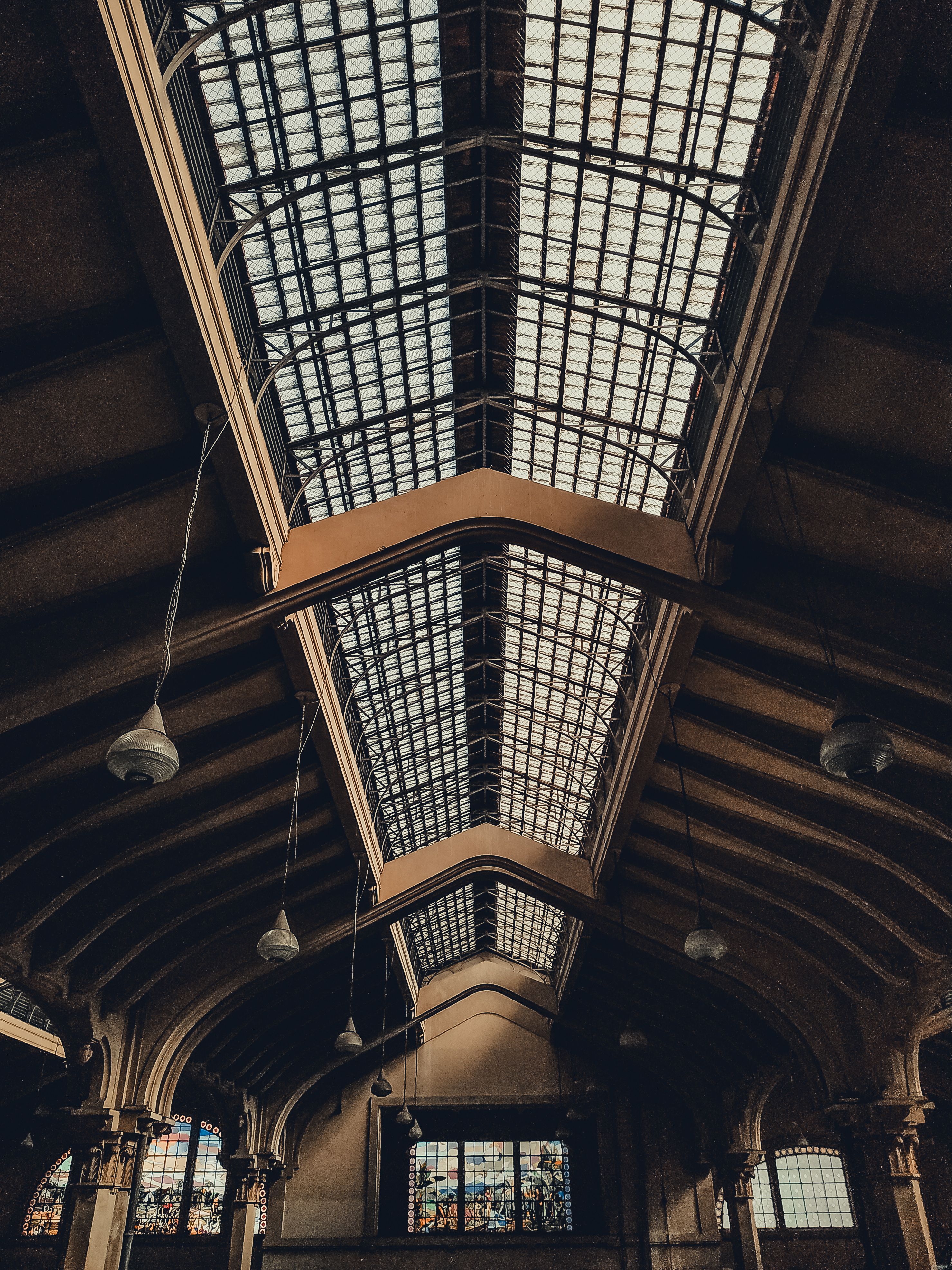 Interior of roof of old building · Free Stock Photo