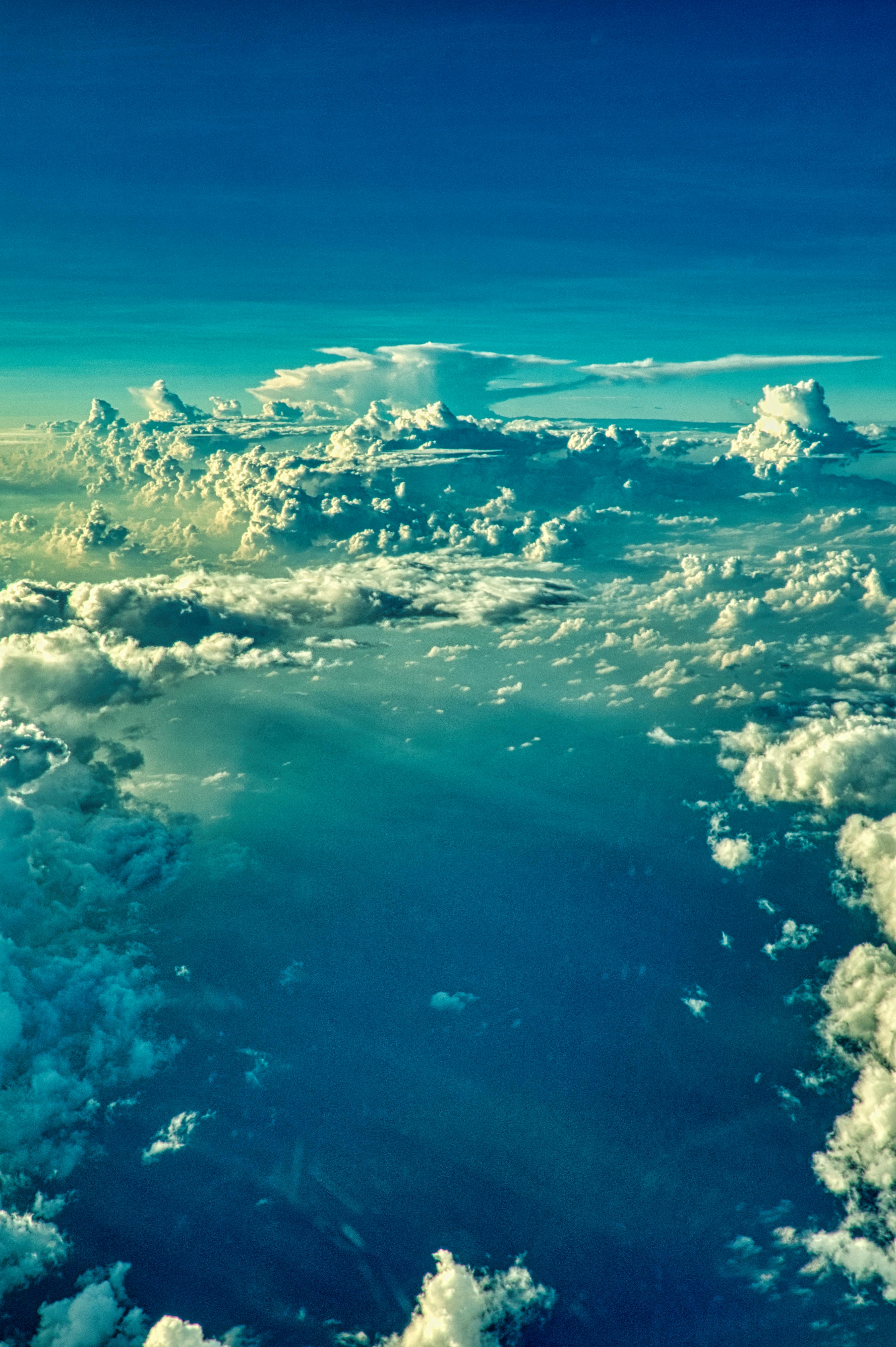 Free stock photo of aerial, cloud, dawn