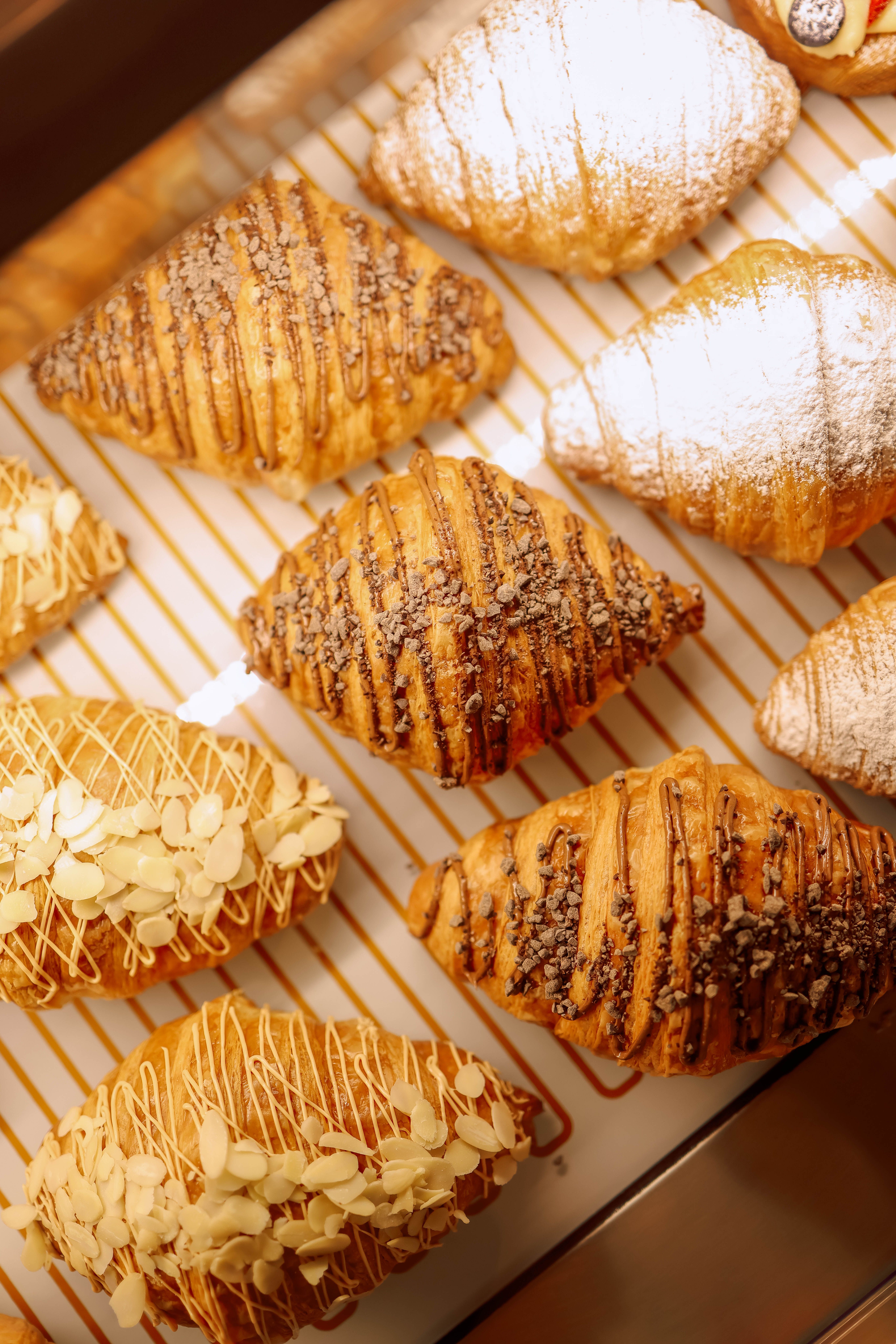 A display of pastries on a tray · Free Stock Photo