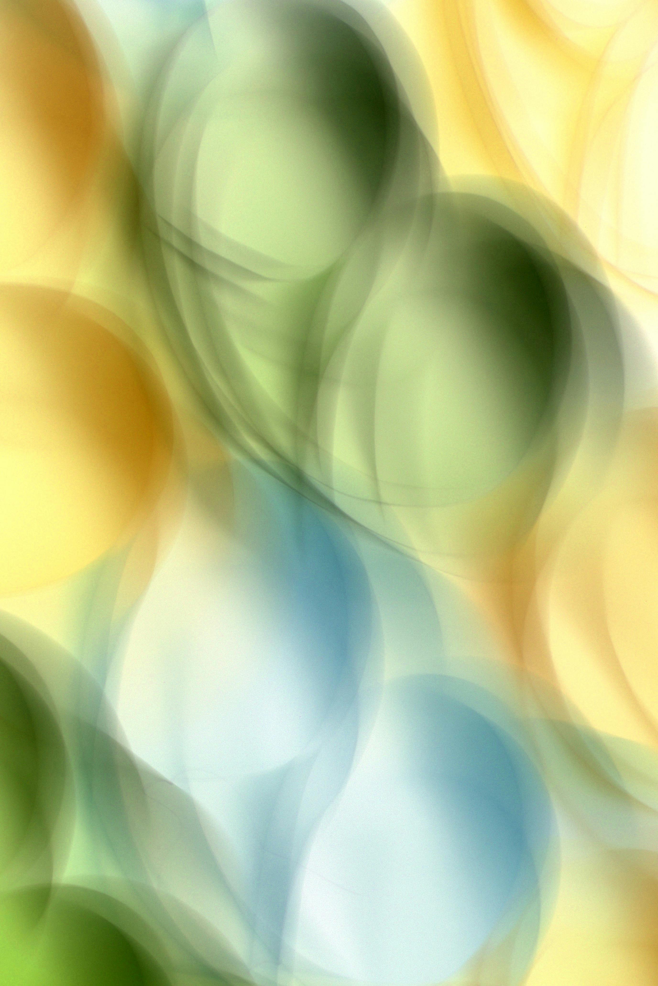 Abstract background with green, yellow and blue colors · Free Stock Photo