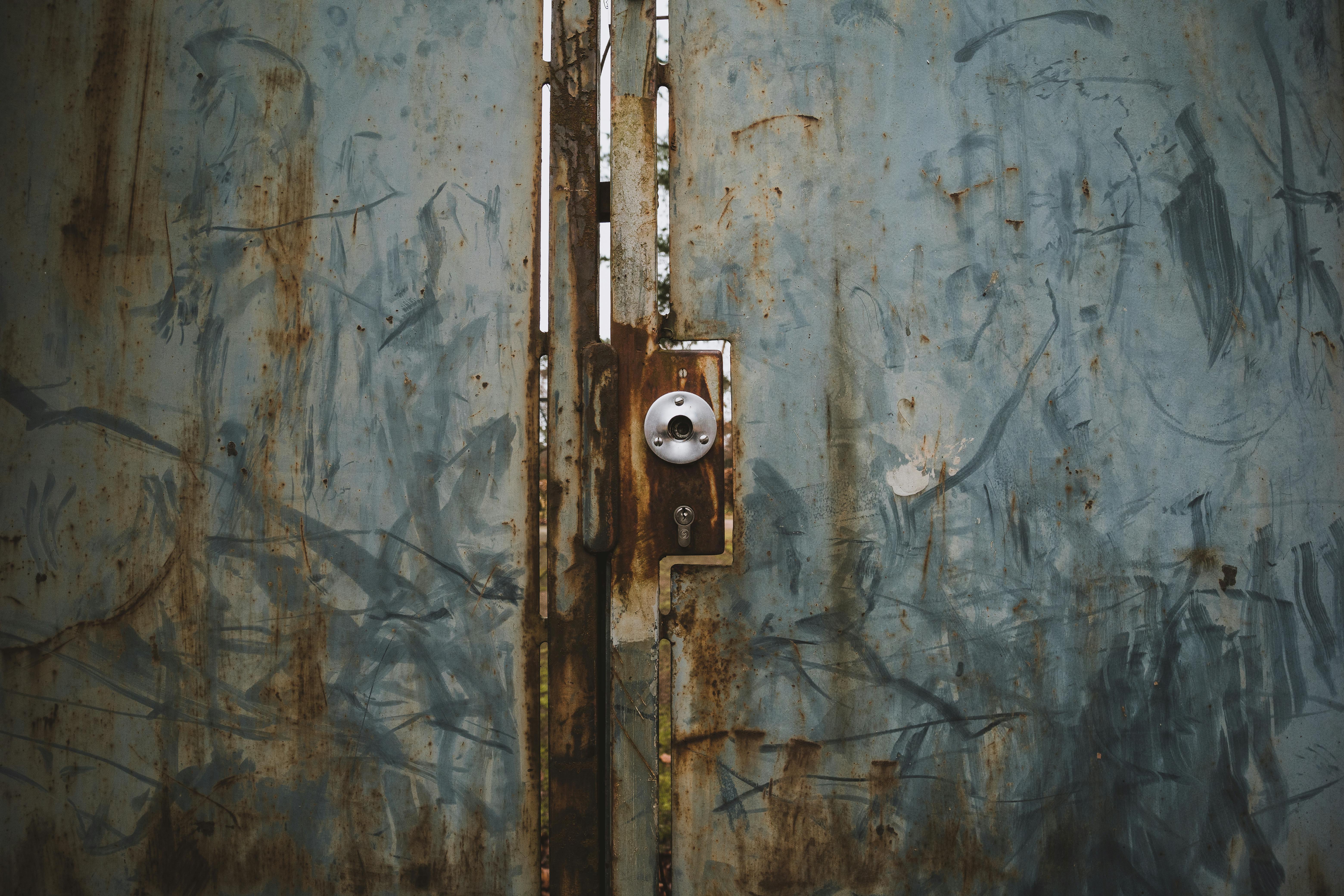Close Up of Old Rusty Door · Free Stock Photo