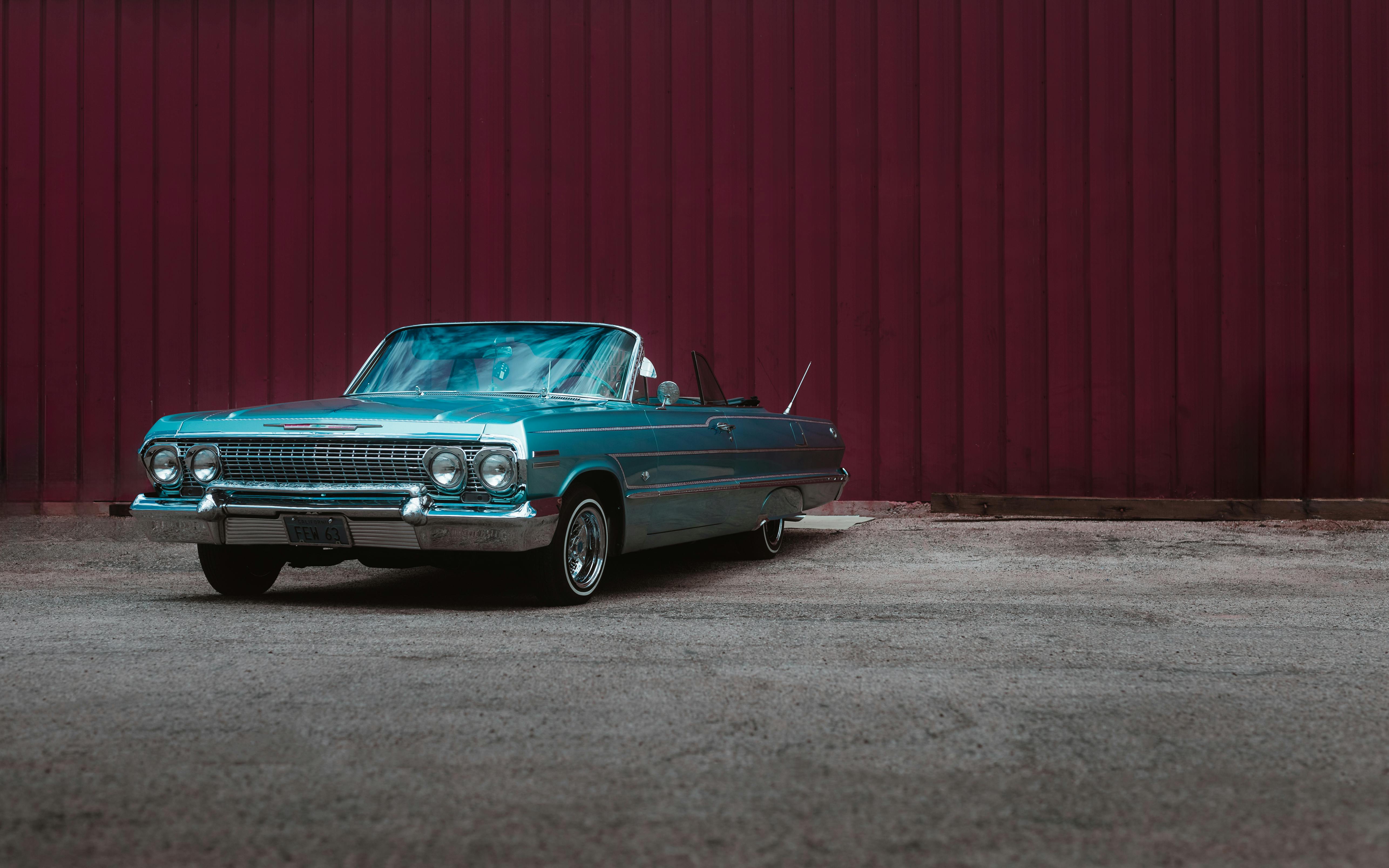 Convertible Car Parked in front of a Building · Free Stock Photo