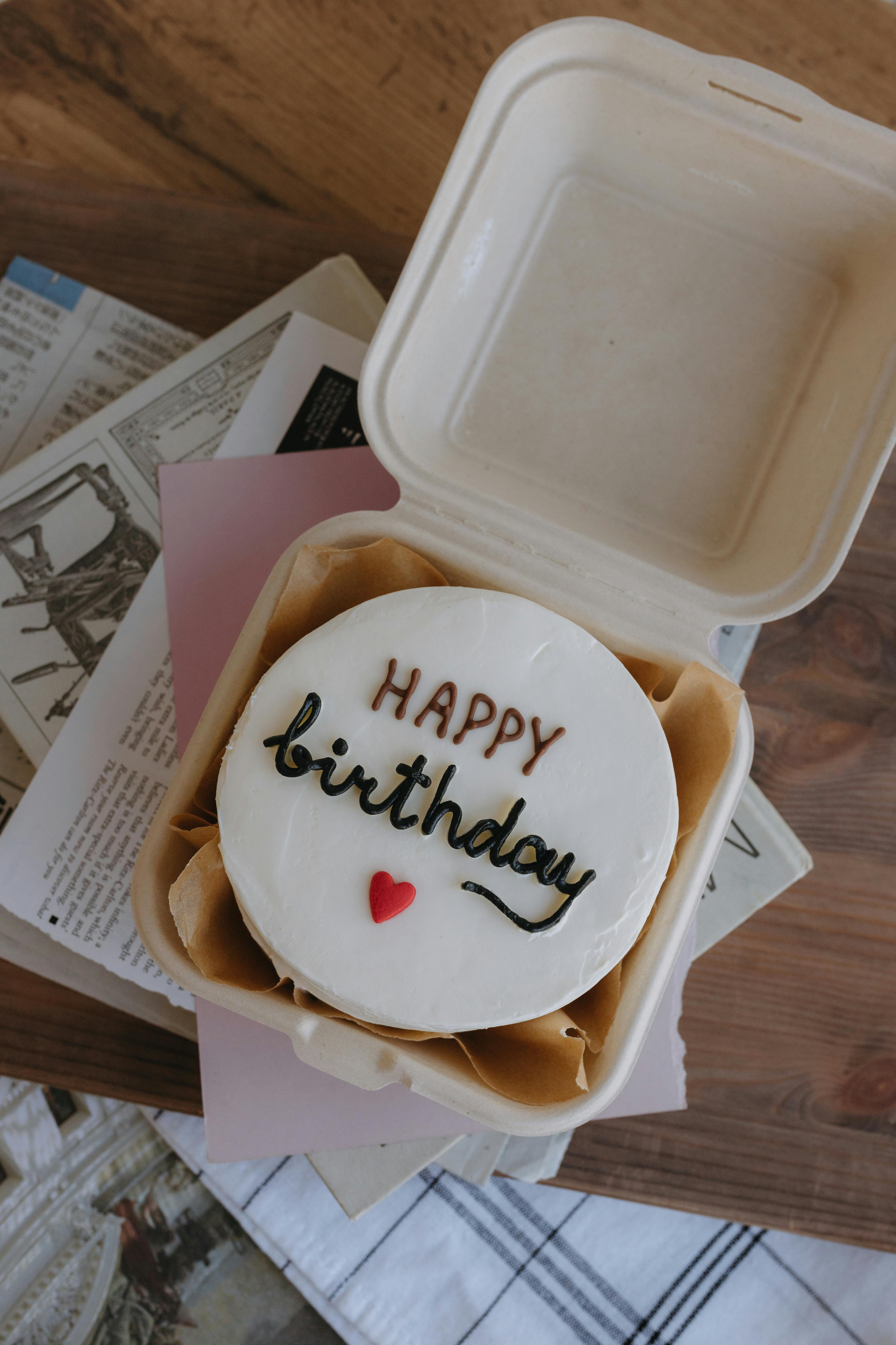 Birthday Cake in Box · Free Stock Photo