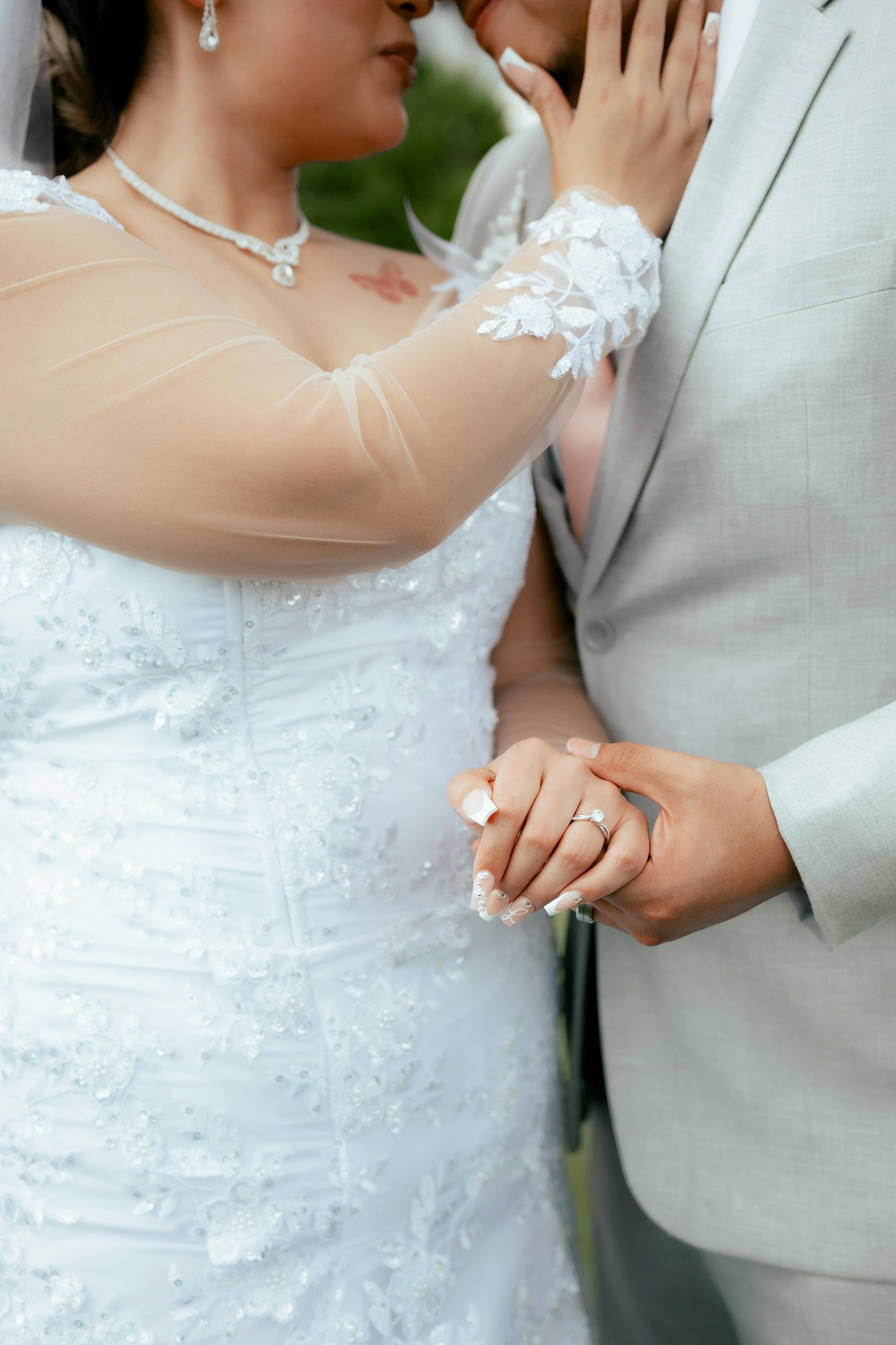 Newly Married Couple Hugging Each Other · Free Stock Photo