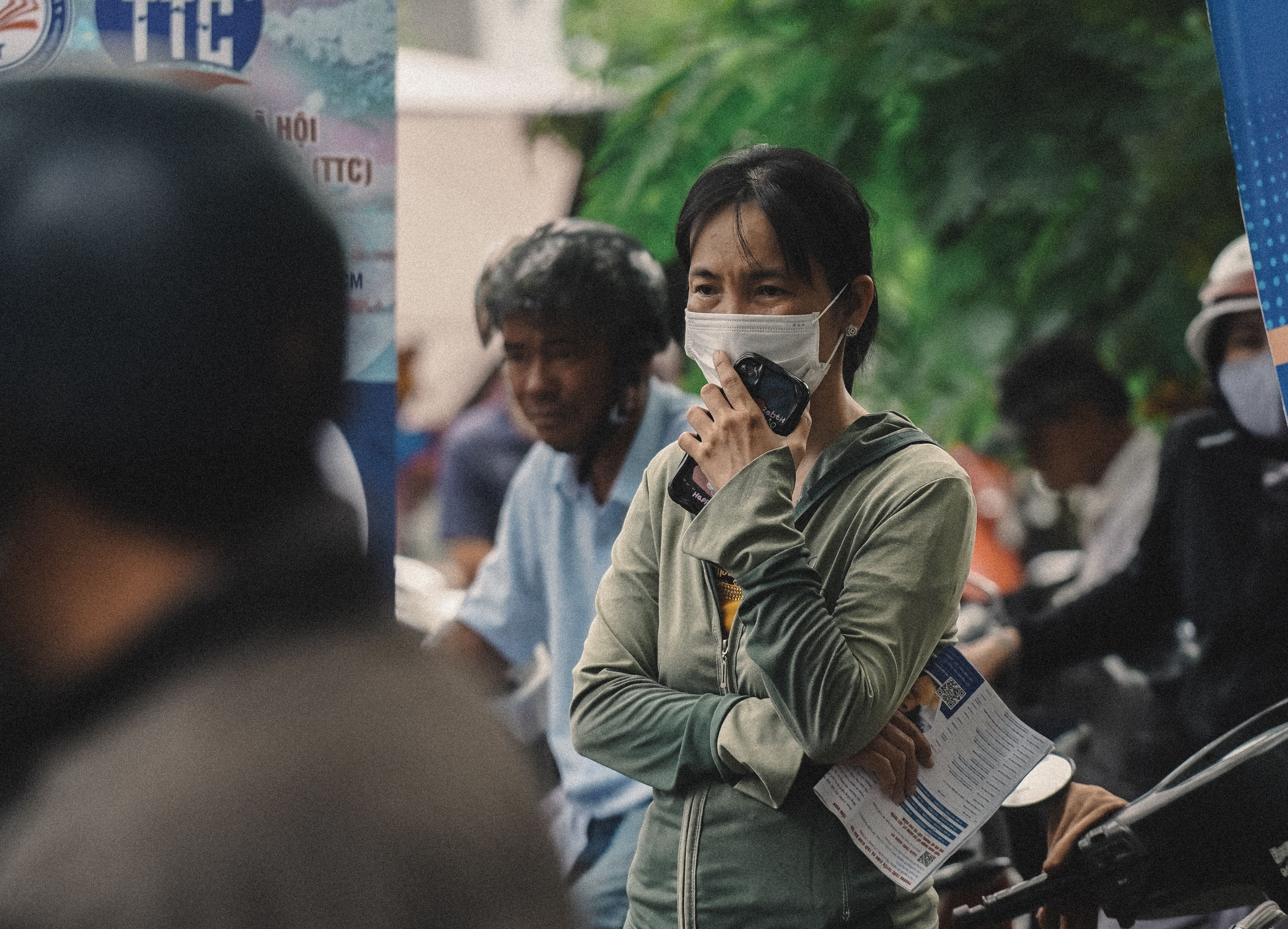 People Wearing Masks on a Street · Free Stock Photo