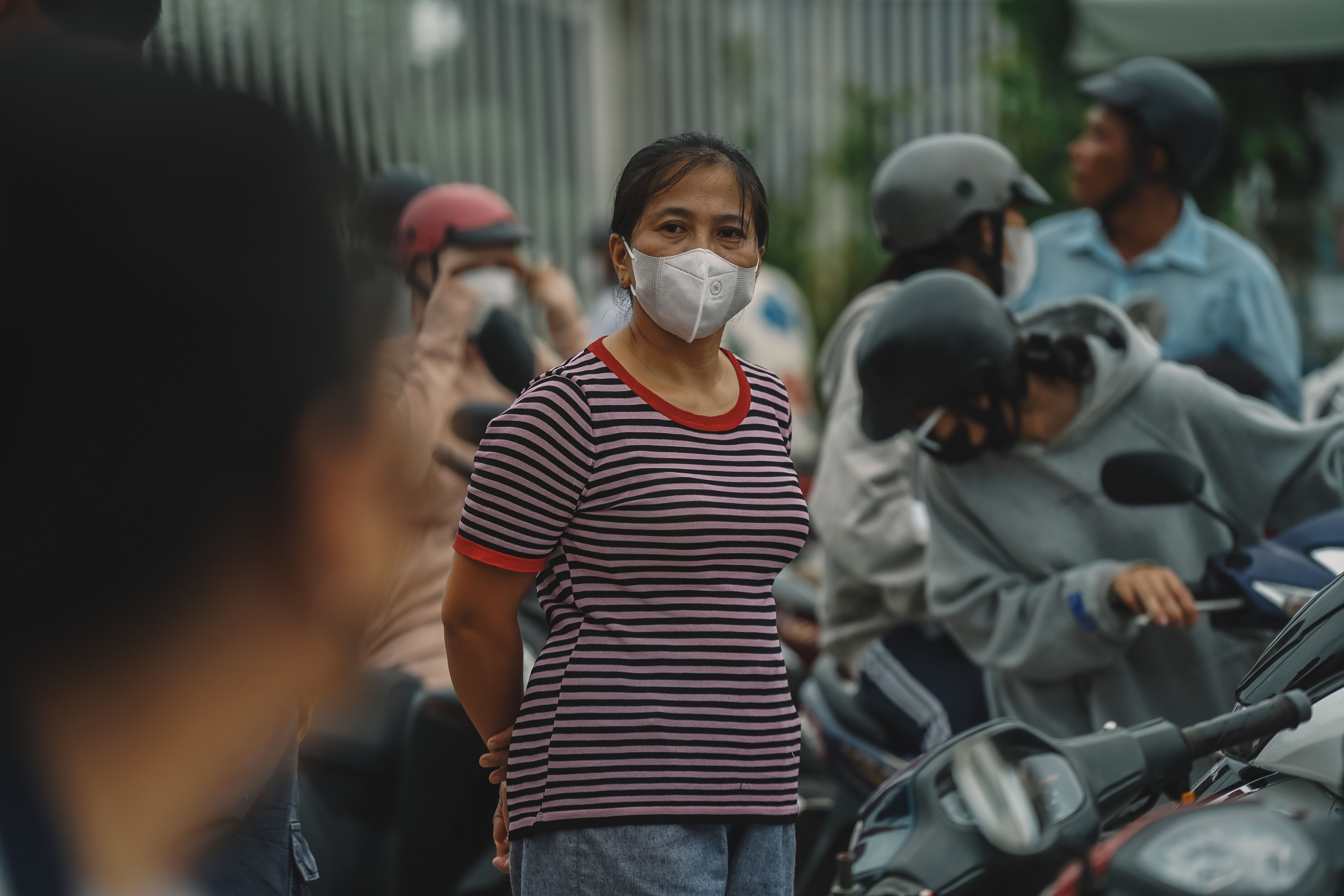 People with Face Masks on a Street · Free Stock Photo