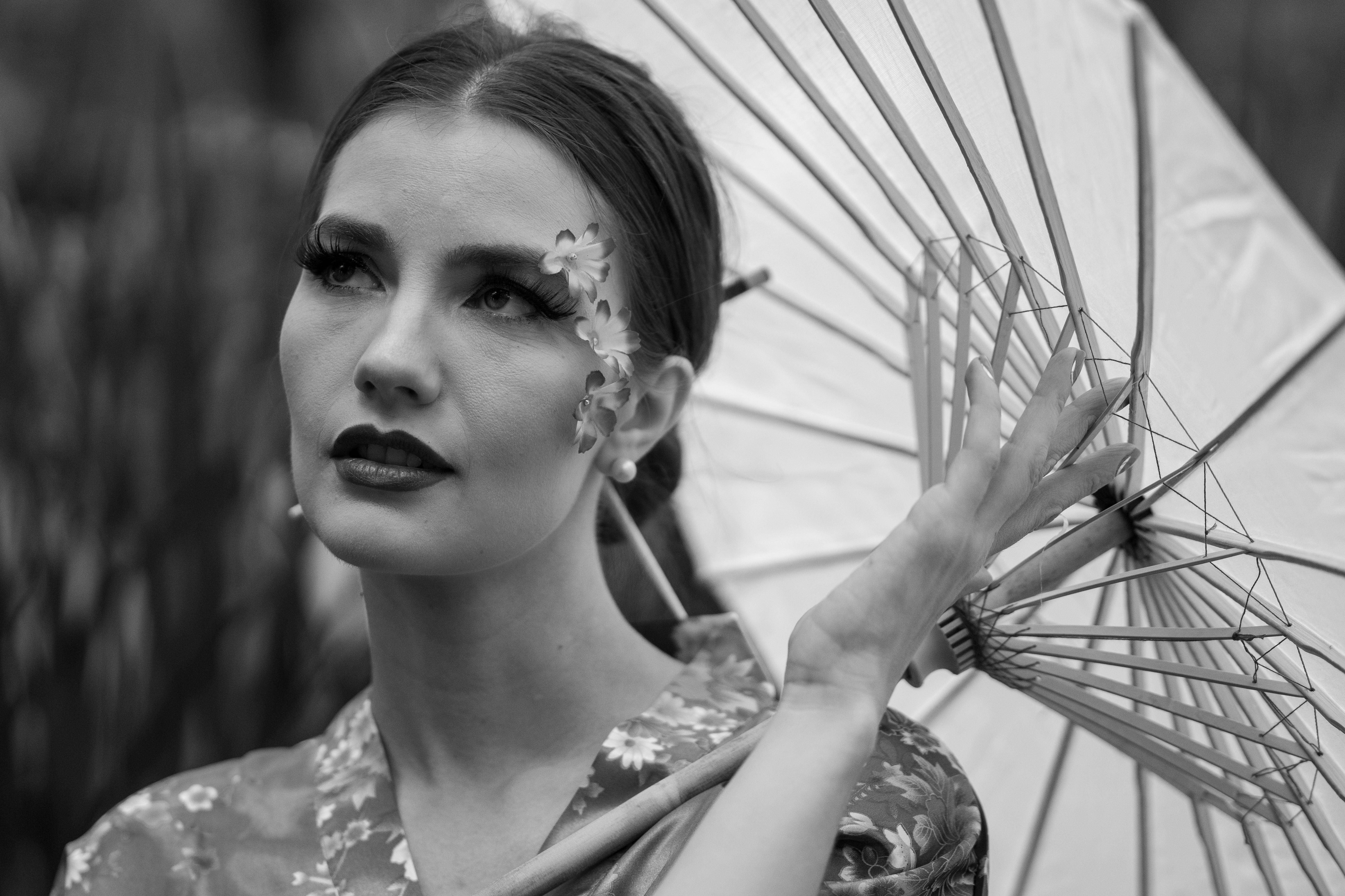 Geisha Holding Umbrella · Free Stock Photo